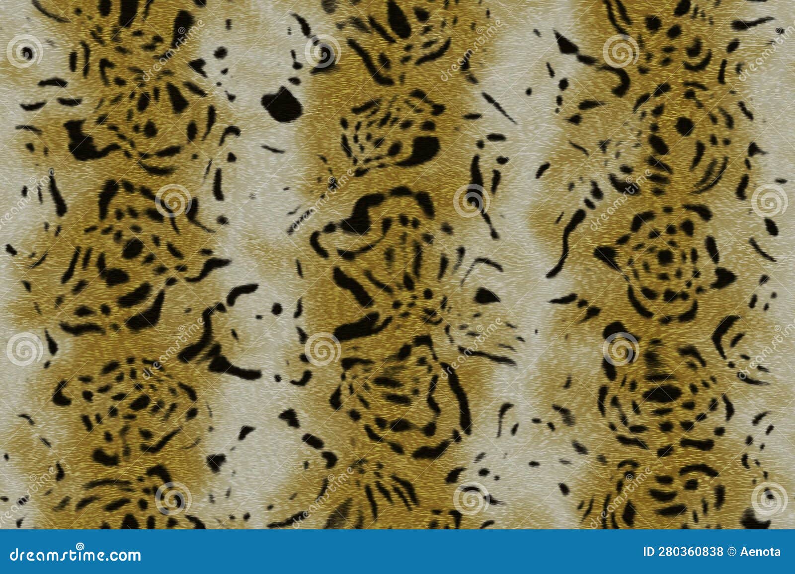 Continuous Pattern of Natural Fur Stock Illustration - Illustration of ...