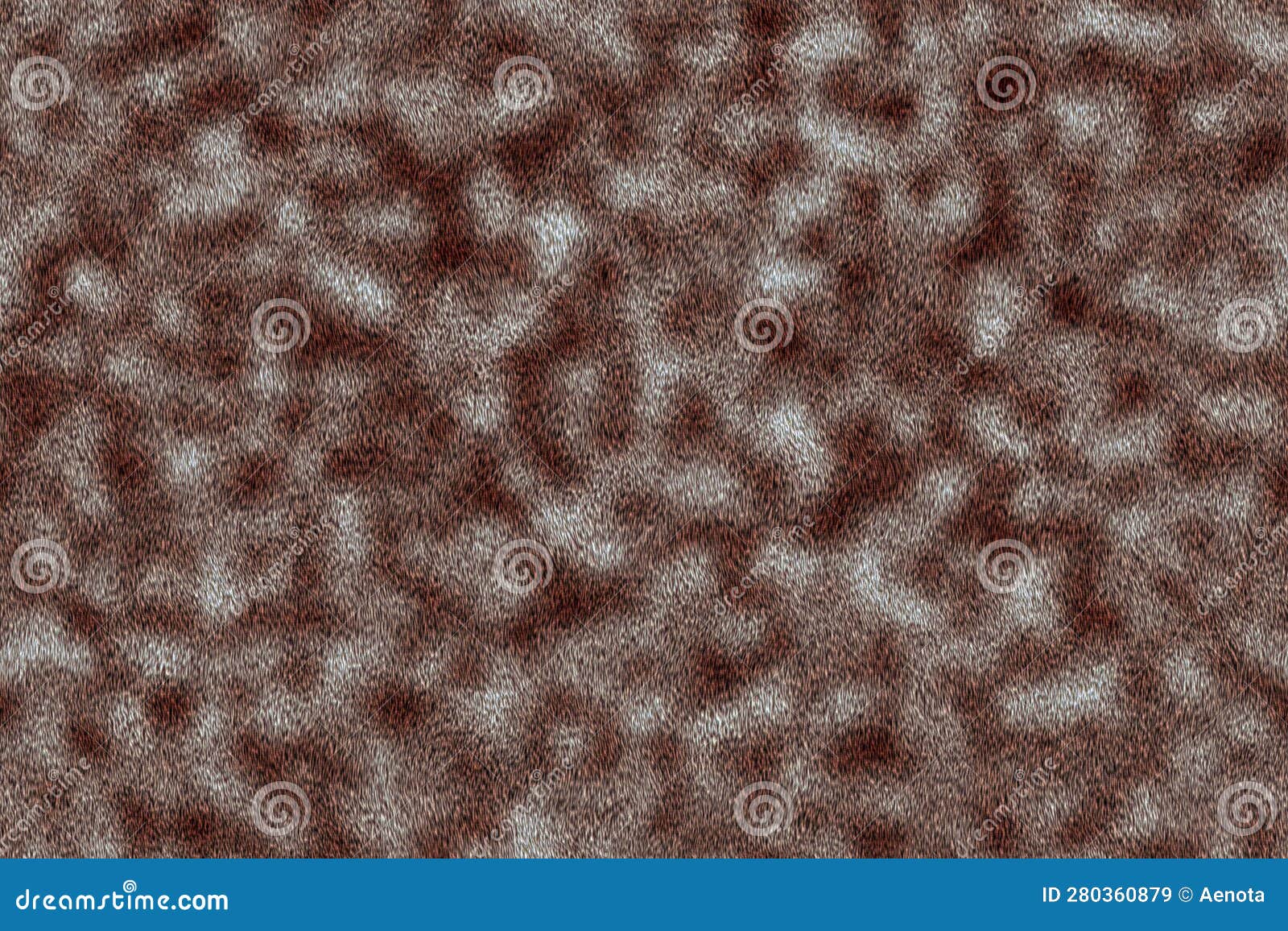 Continuous Pattern of Natural Fur Stock Illustration - Illustration of ...