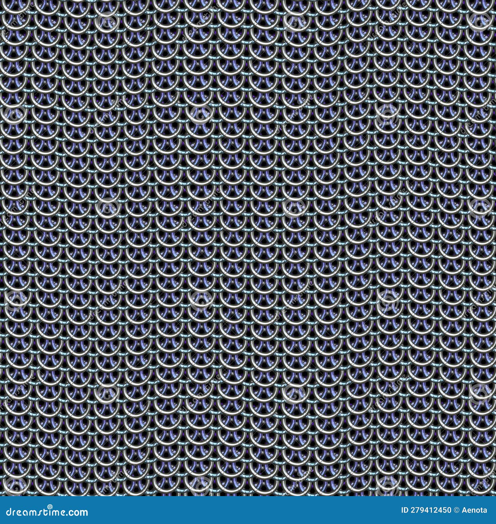 Continuous Pattern of Ring Armour Scale Stock Illustration ...