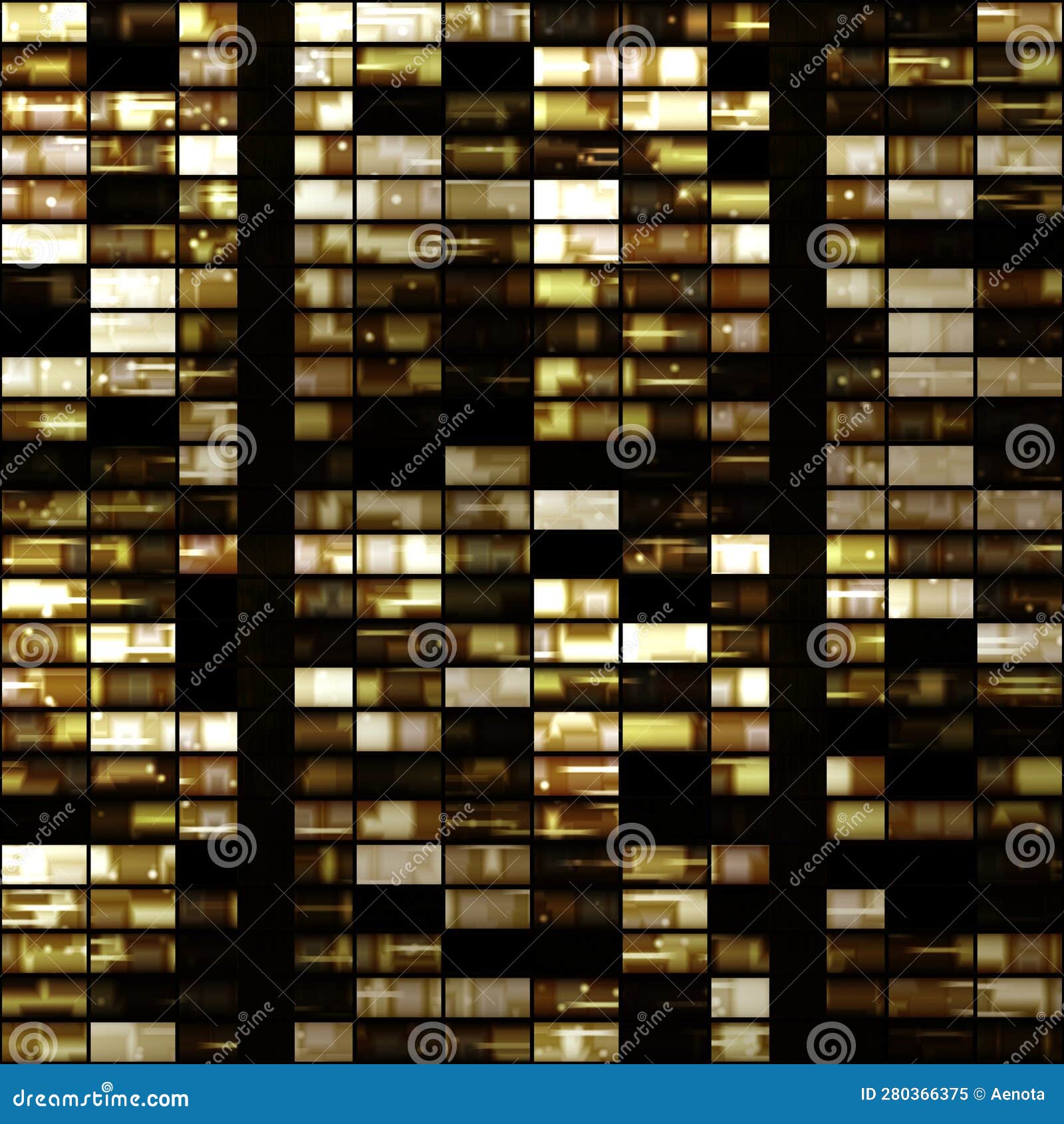 Continuous Pattern with Skyscraper Windows Stock Illustration ...