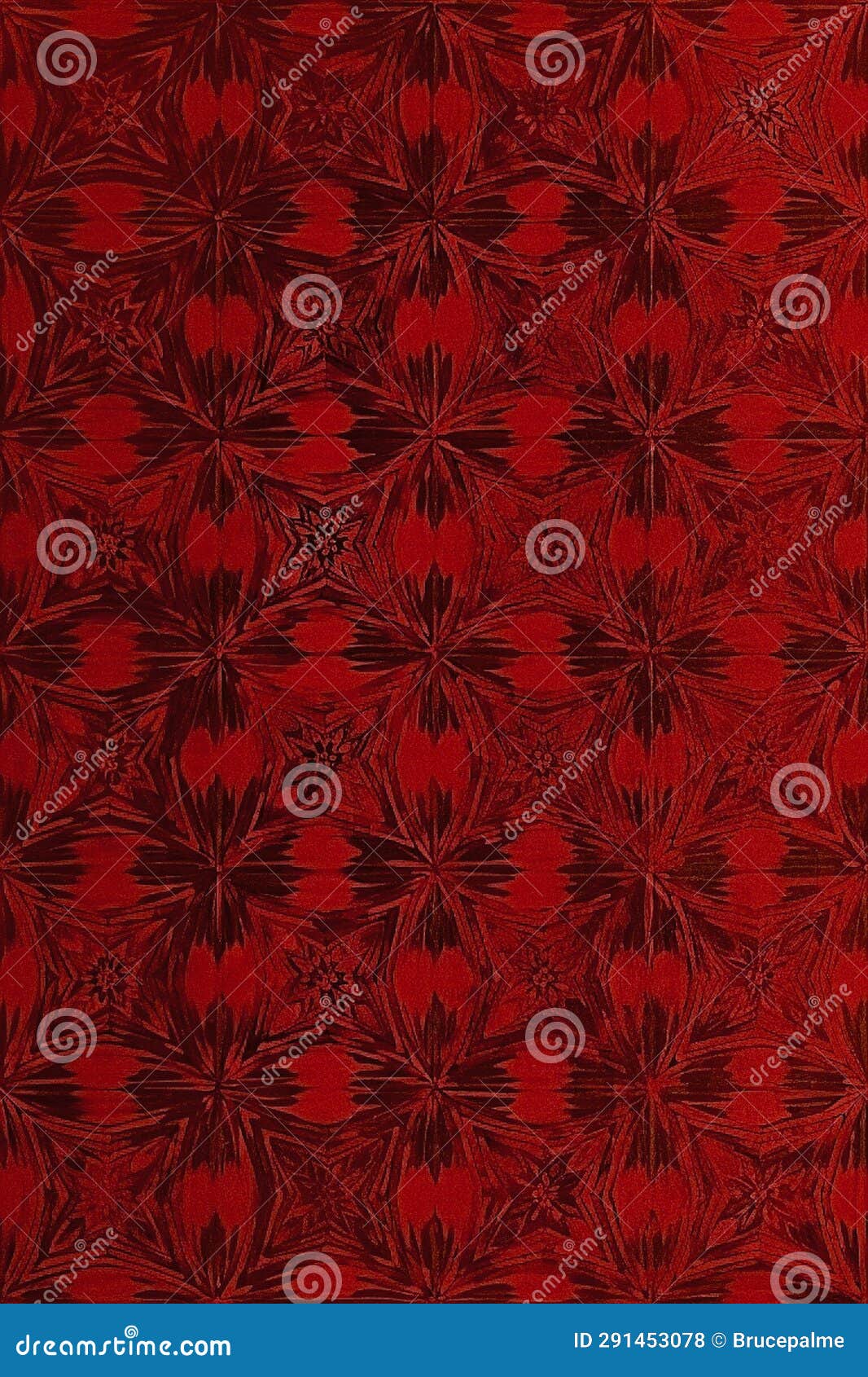 A Continuous Red and Black Pattern in Ebru Style. AI Generated Stock ...