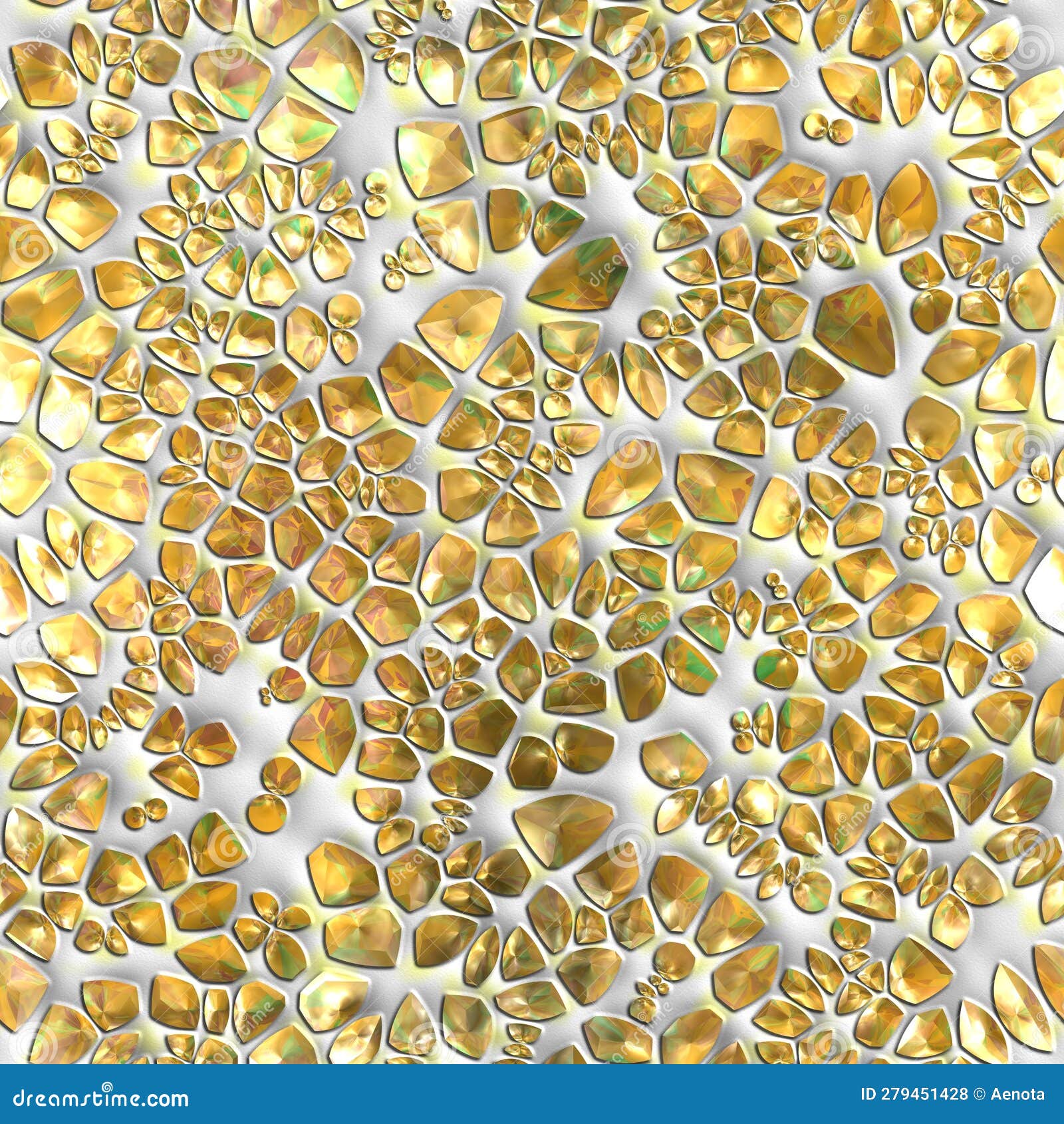 Continuous Rhinestone Crystal Pattern Stock Illustration - Illustration ...