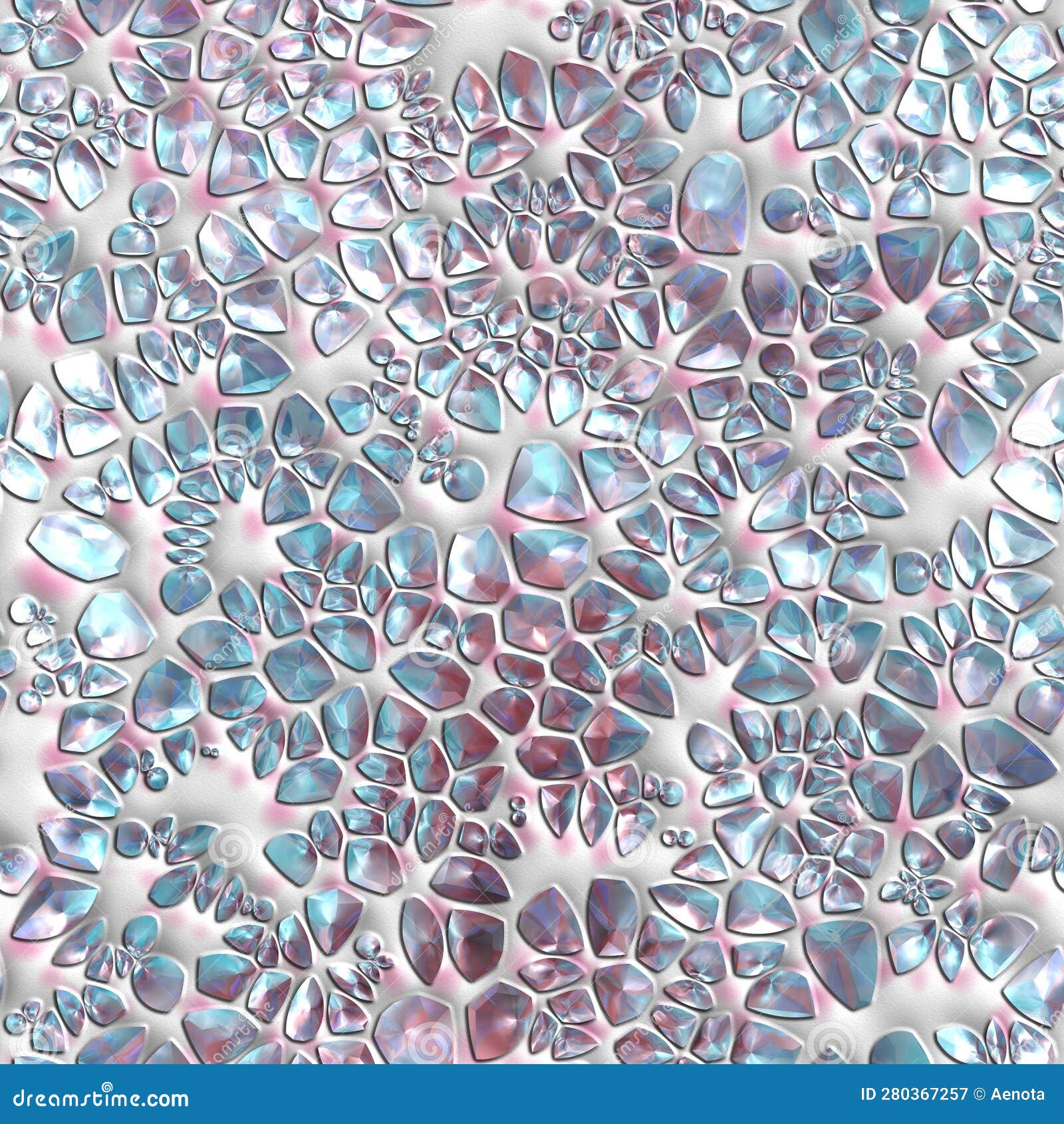 Continuous Rhinestone Crystal Pattern Stock Illustration - Illustration ...