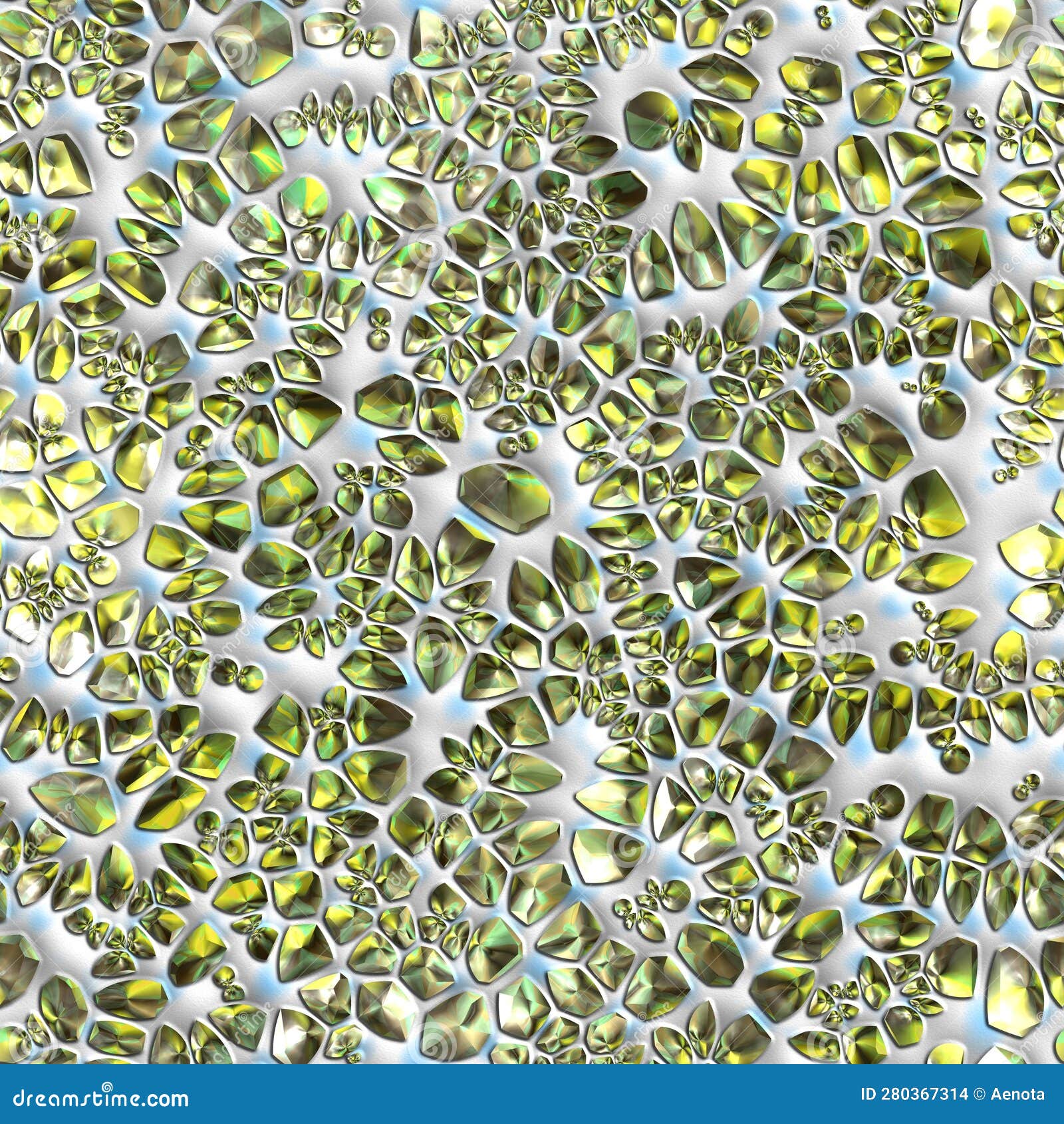 Continuous Rhinestone Crystal Pattern Stock Illustration - Illustration ...