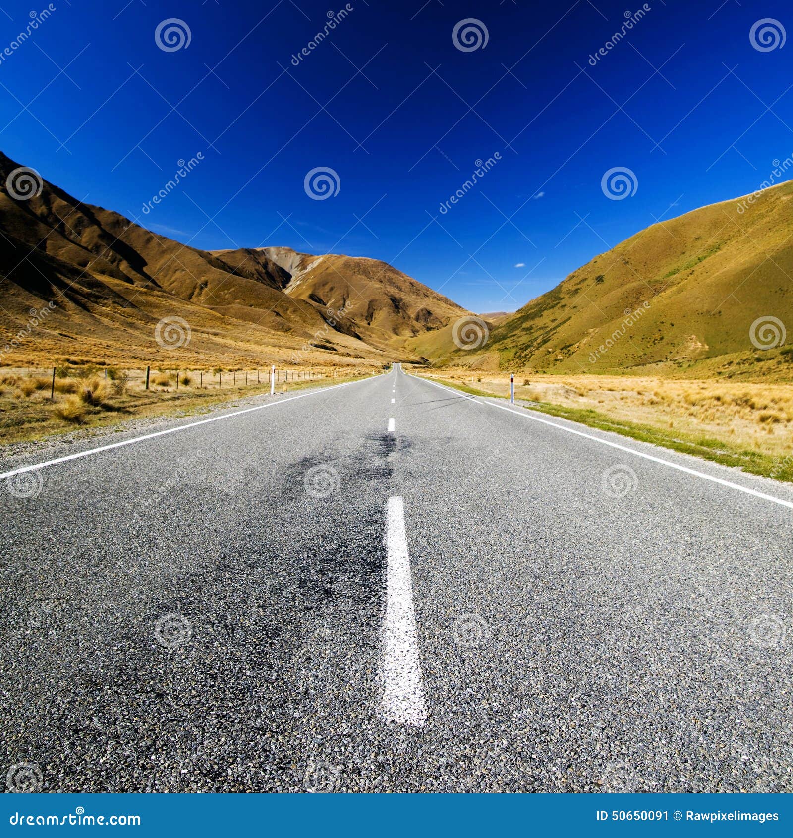 Continuous Road in a Scenic Mountain Concept Stock Image - Image of ...