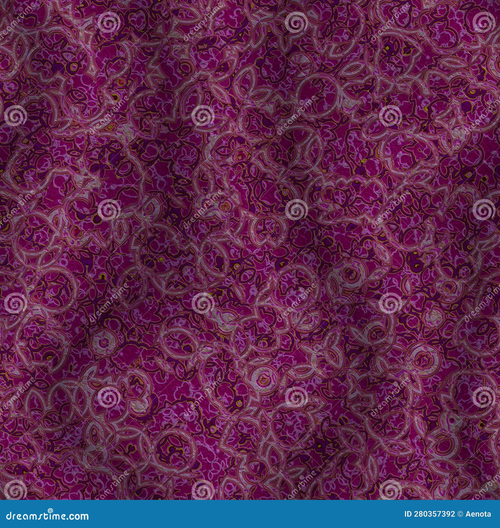 Continuous Shining Brocade Pattern Stock Illustration - Illustration of ...