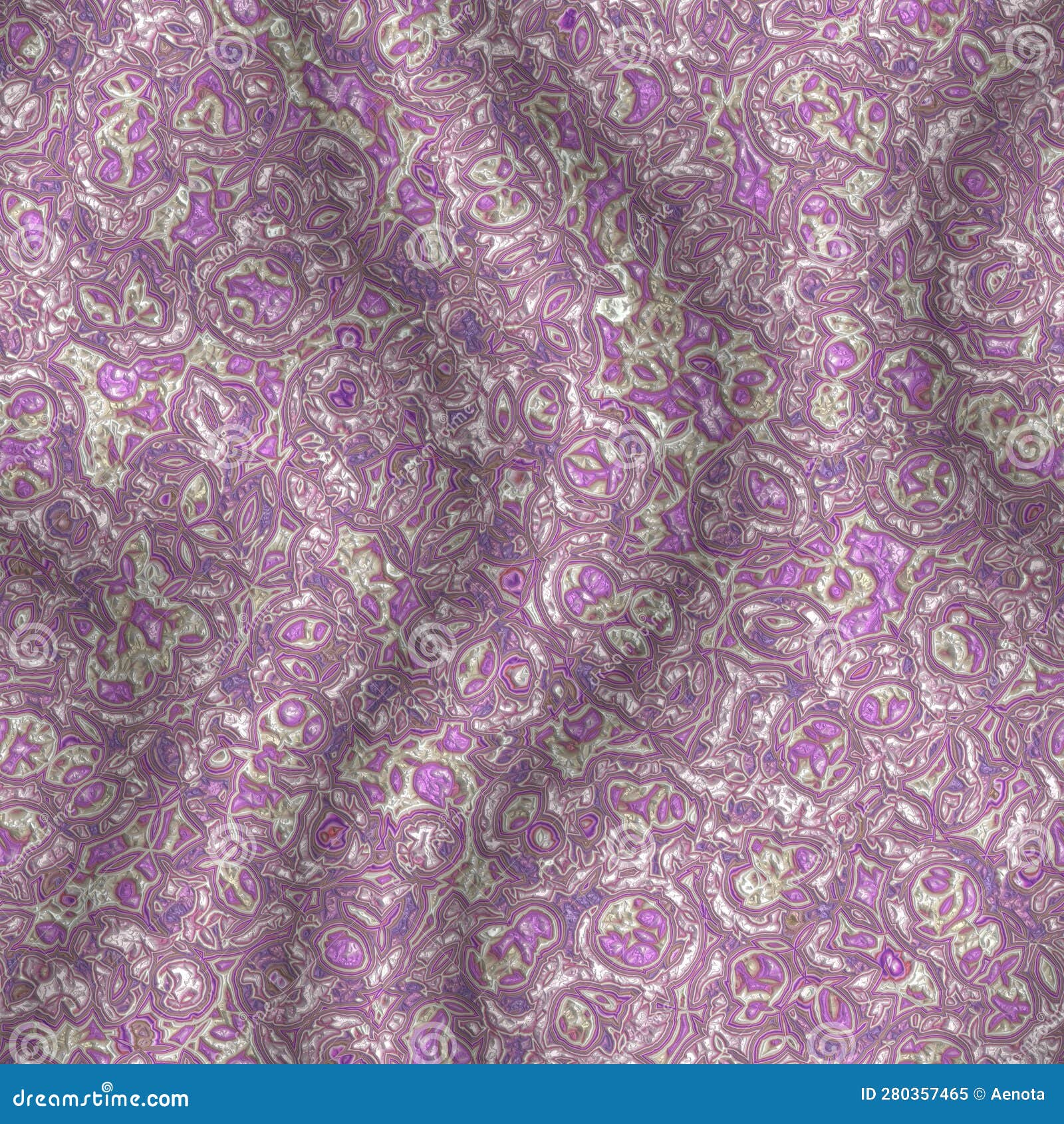 Continuous Shining Brocade Pattern Stock Illustration - Illustration of ...