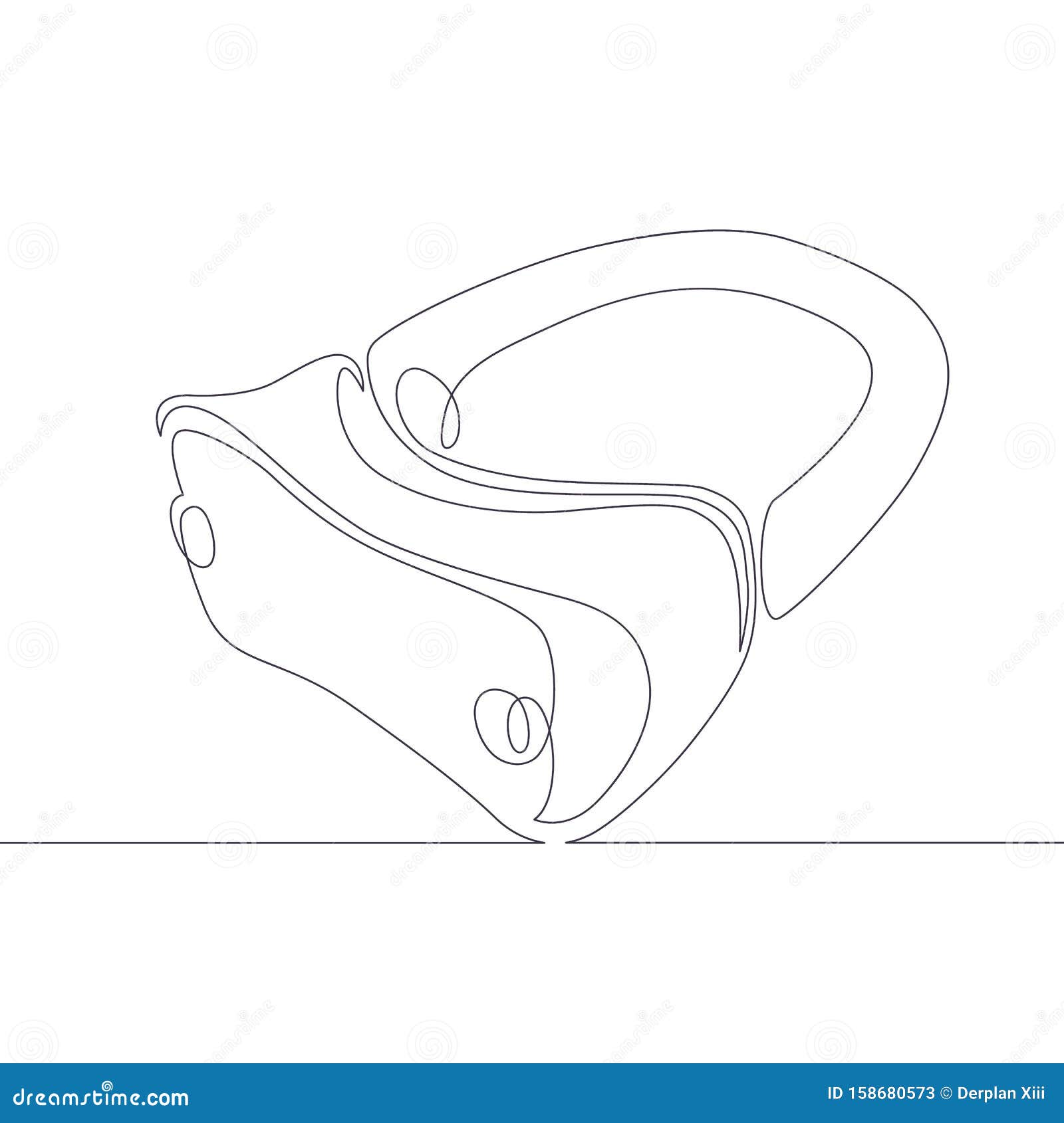 Continuous Single Drawn Line Art Doodle Reality Virtual Stock Vector ...