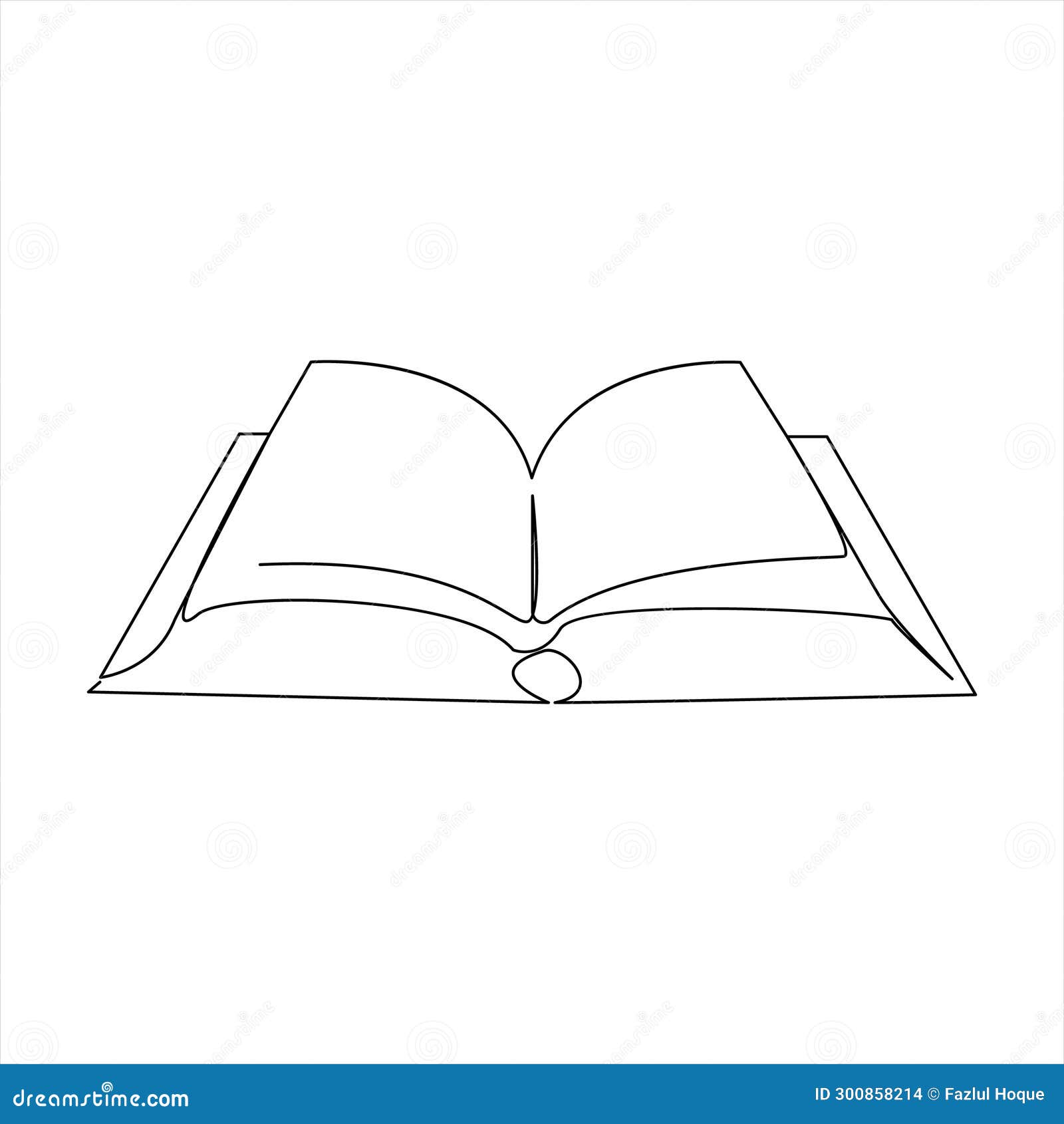 Continuous Single Line Art Drawing Vector and Illustration on White ...