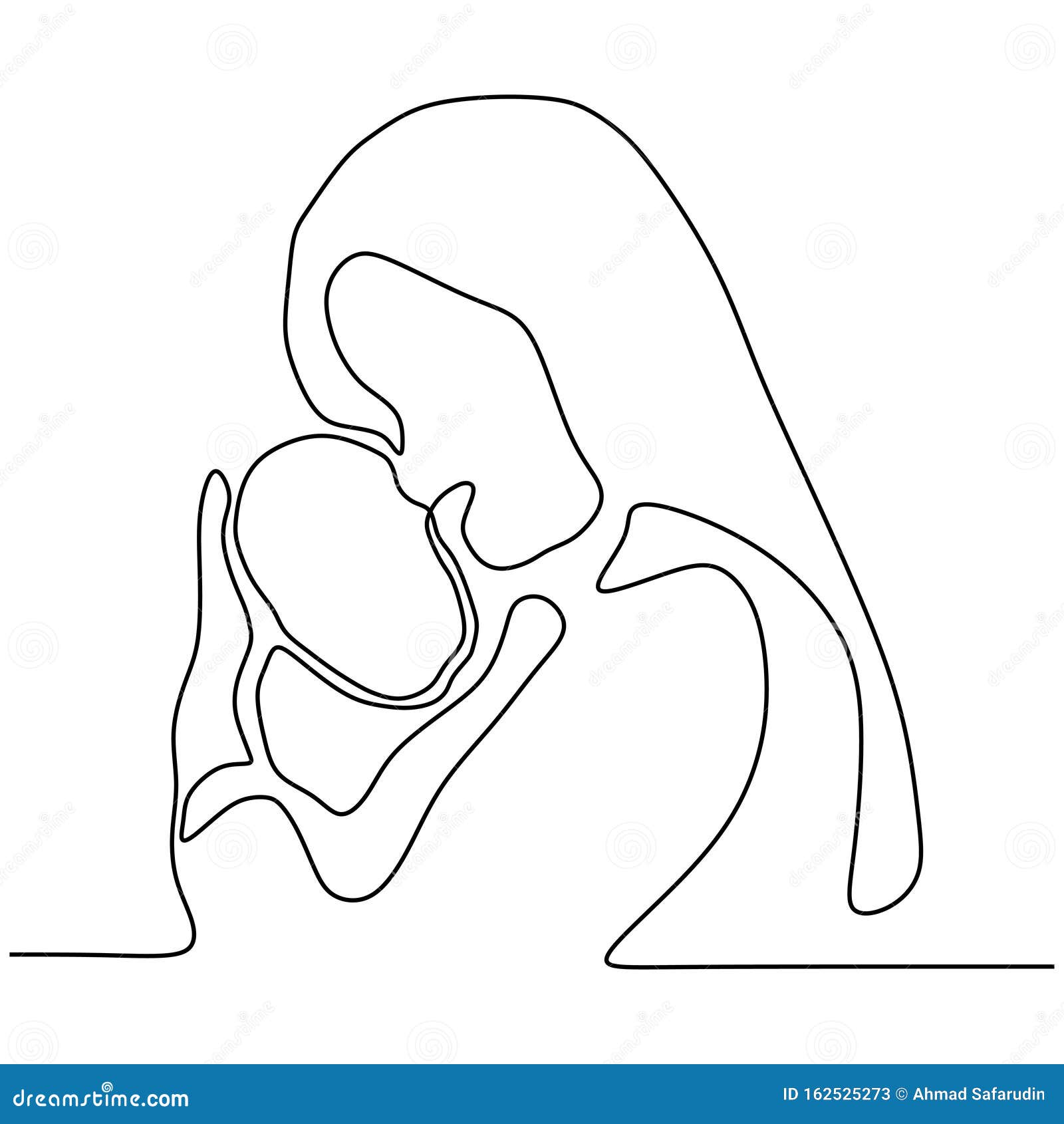 Continuous Single Line Drawing of Baby Born with Mother Vector ...