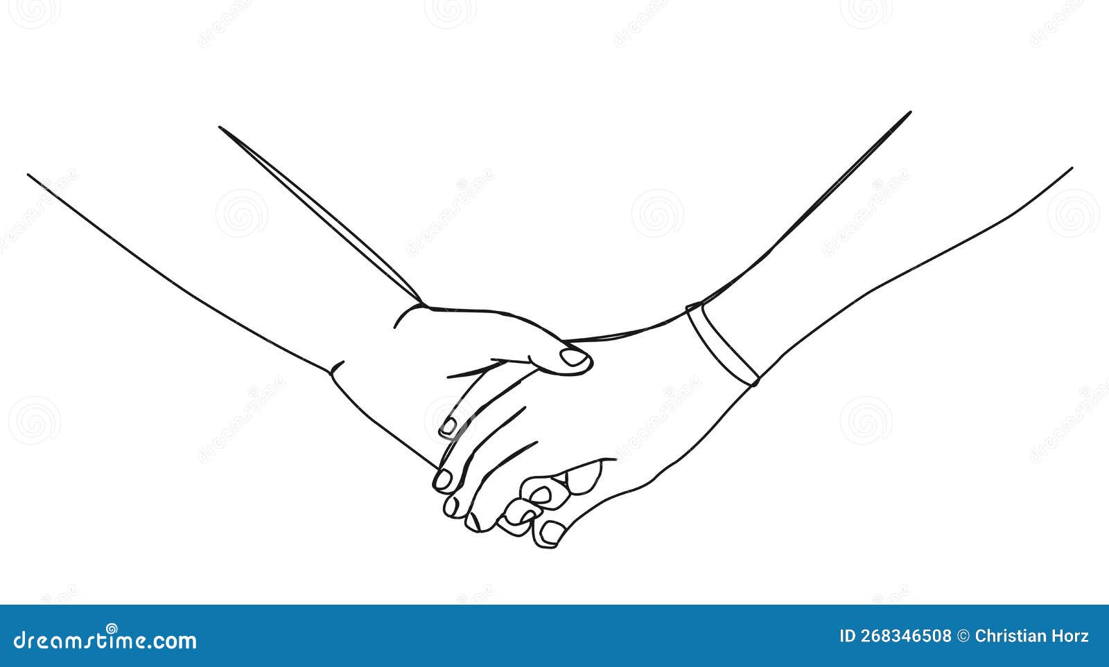 Continuous Single Line Drawing of Couple Holding Hands Stock Vector ...