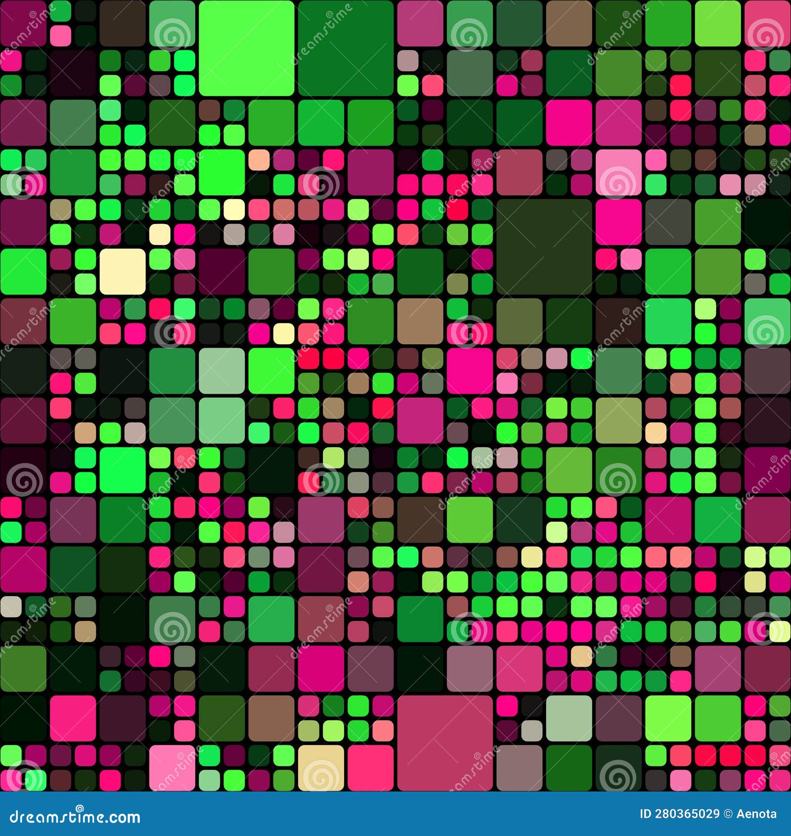 Continuous Square Mosaic Pattern Stock Vector - Illustration of texture ...