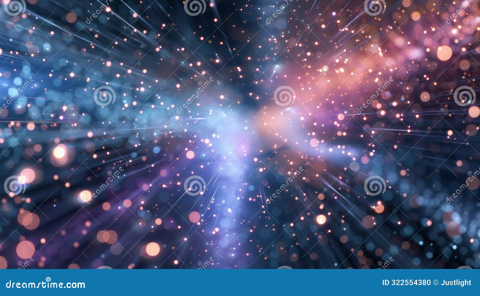 A Continuous Stream of Particles Flowing Towards Each Other Exchanging ...