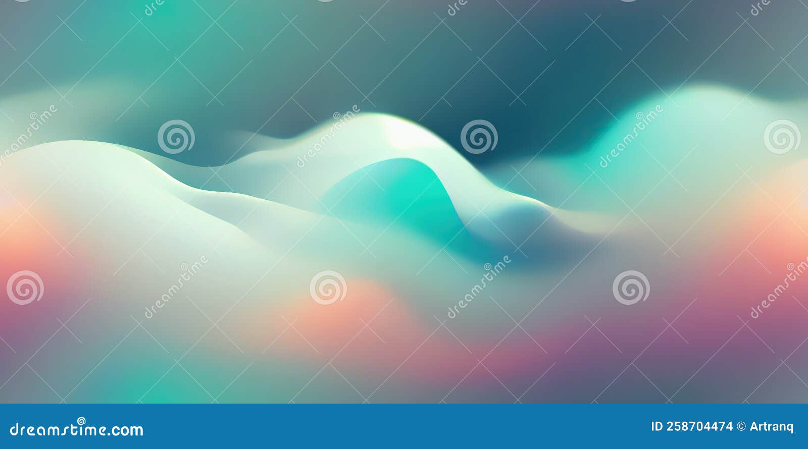 A Continuous Texture in Blue Cyan with a Gentle Gradient Flow Stock ...