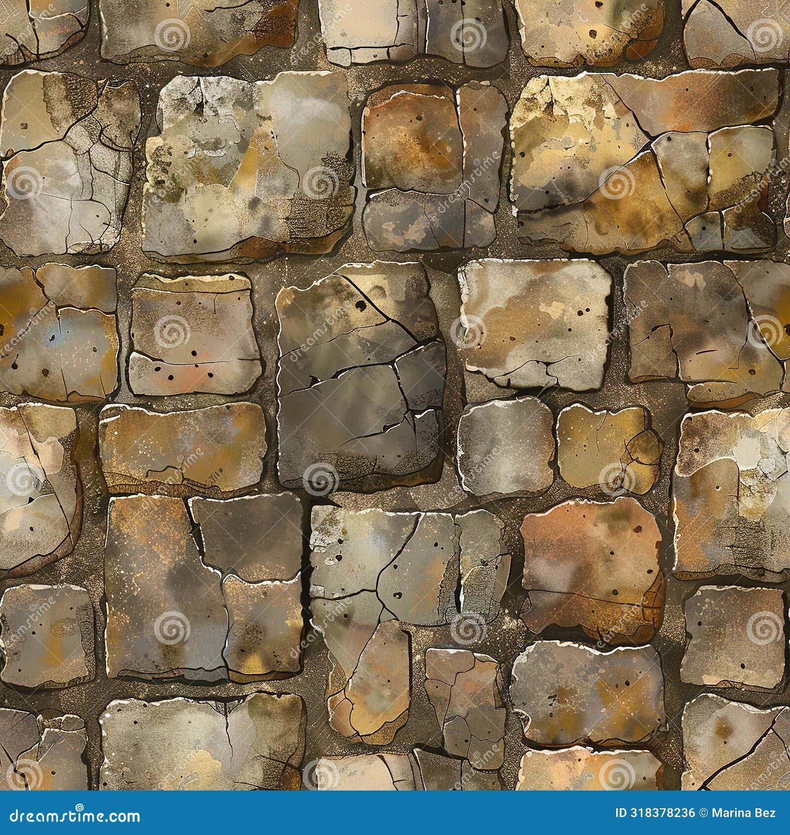Seamless Stone Wall Background, Seamless Pattern Stock Photo - Image of ...