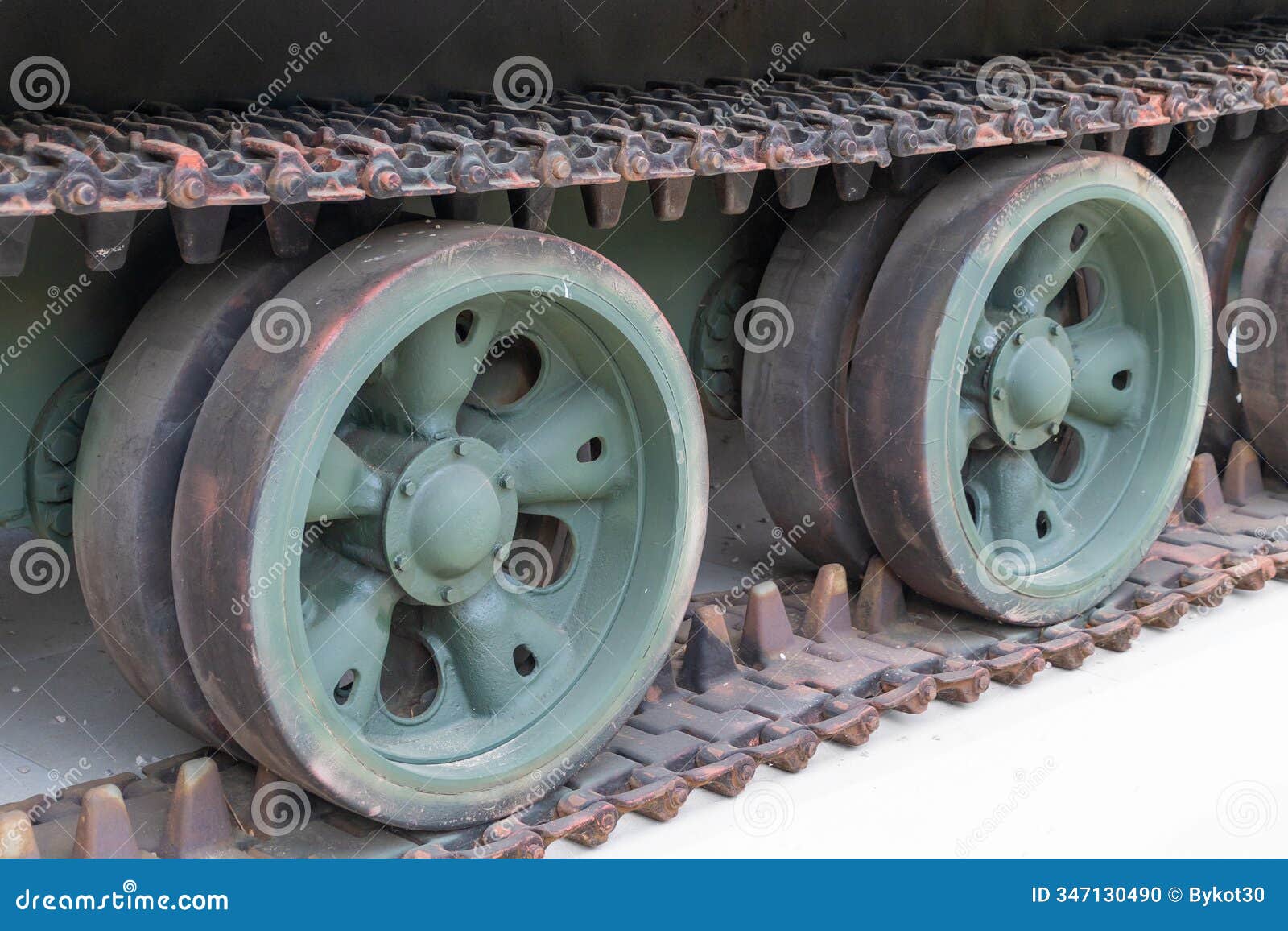 Continuous Track On A Military Amphibious Vehicle. Stock Photography ...