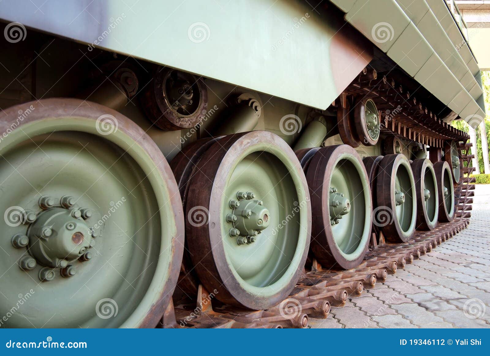 Continuous Tracks of an Army Tank Stock Photo - Image of heavy ...