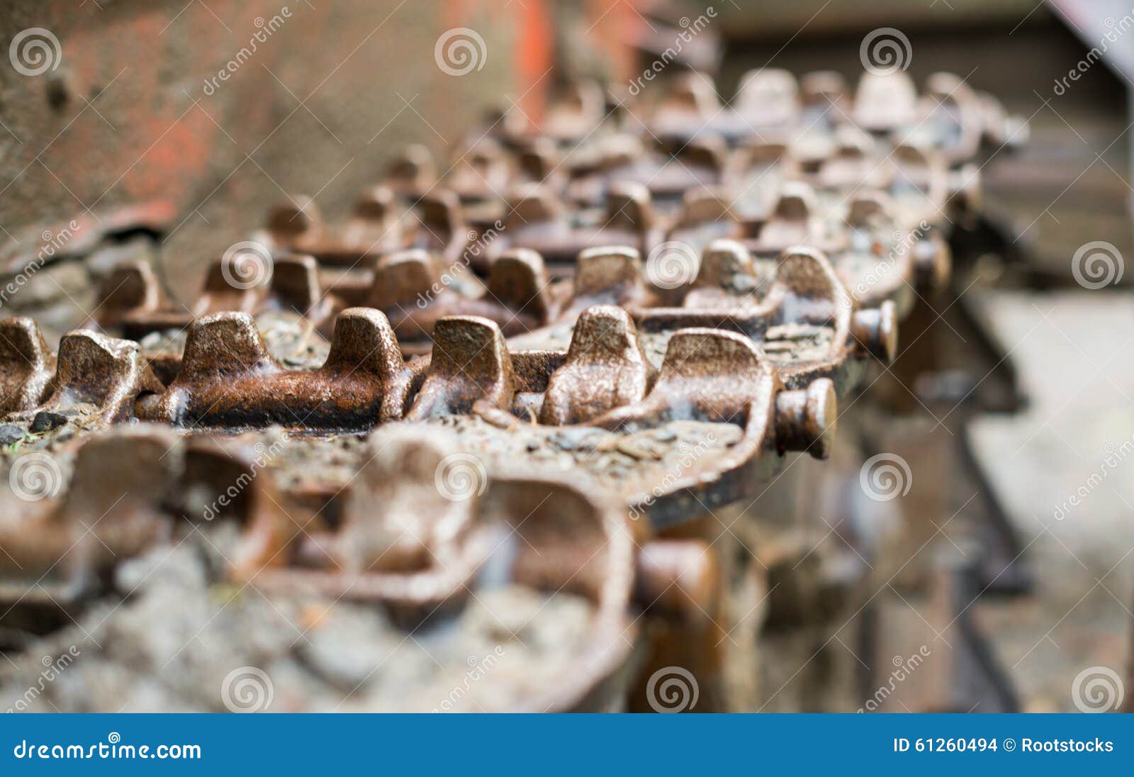 Continuous Tracks of the Bulldozer Stock Photo - Image of agricultural ...