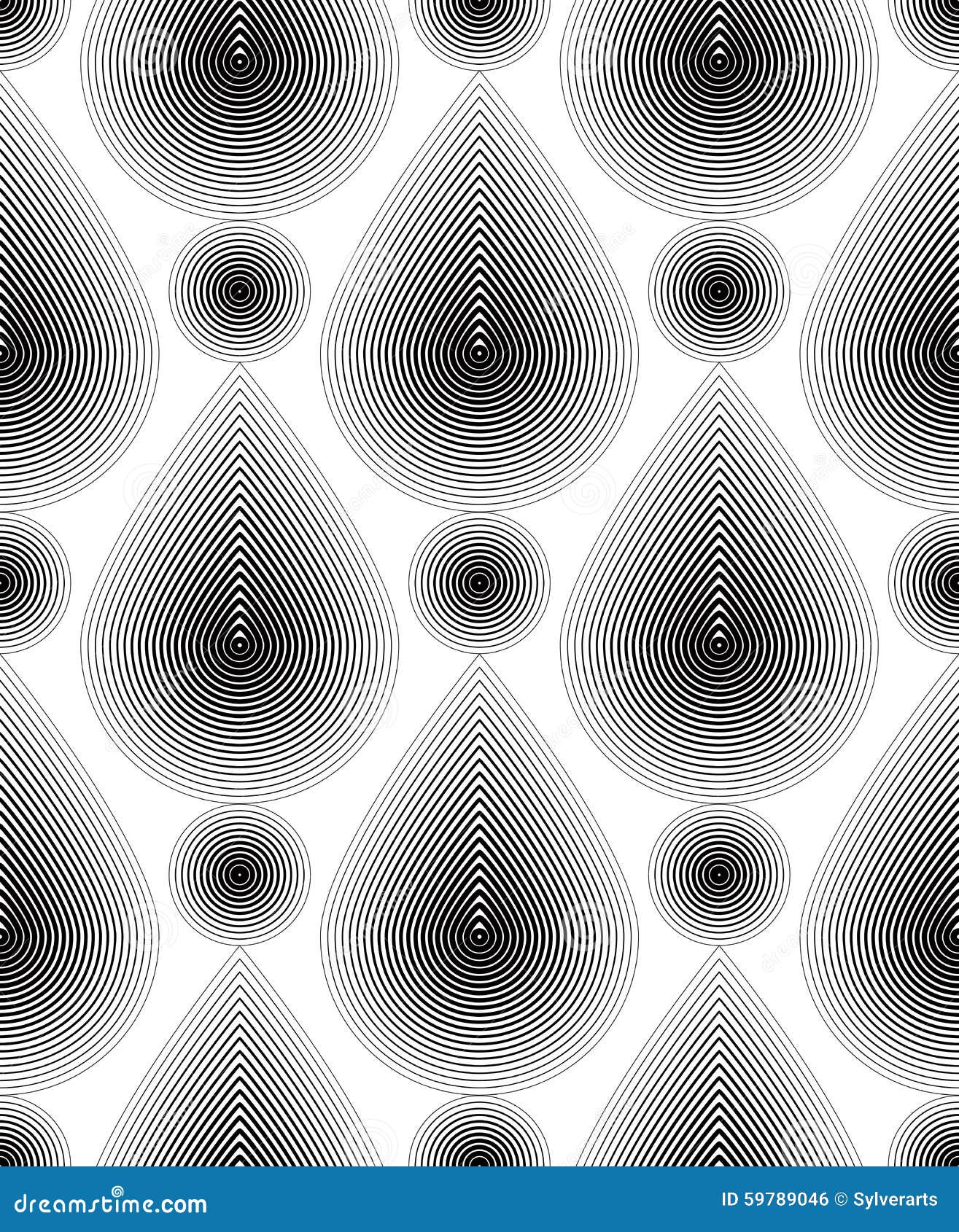 Continuous Vector Pattern with Black Graphic Lines, Decorative Stock ...