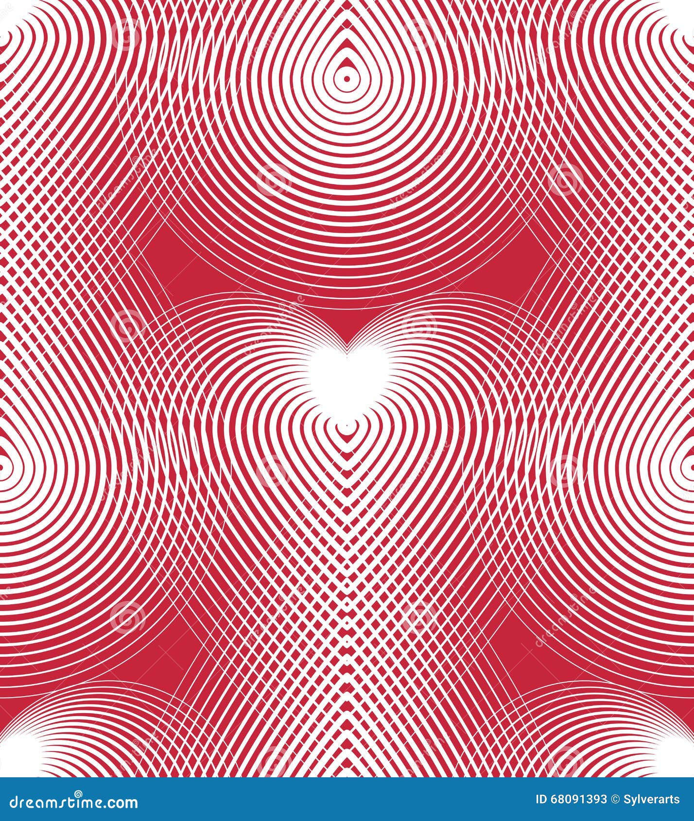 Continuous Vector Pattern with Graphic Lines, Decorative Abstract ...