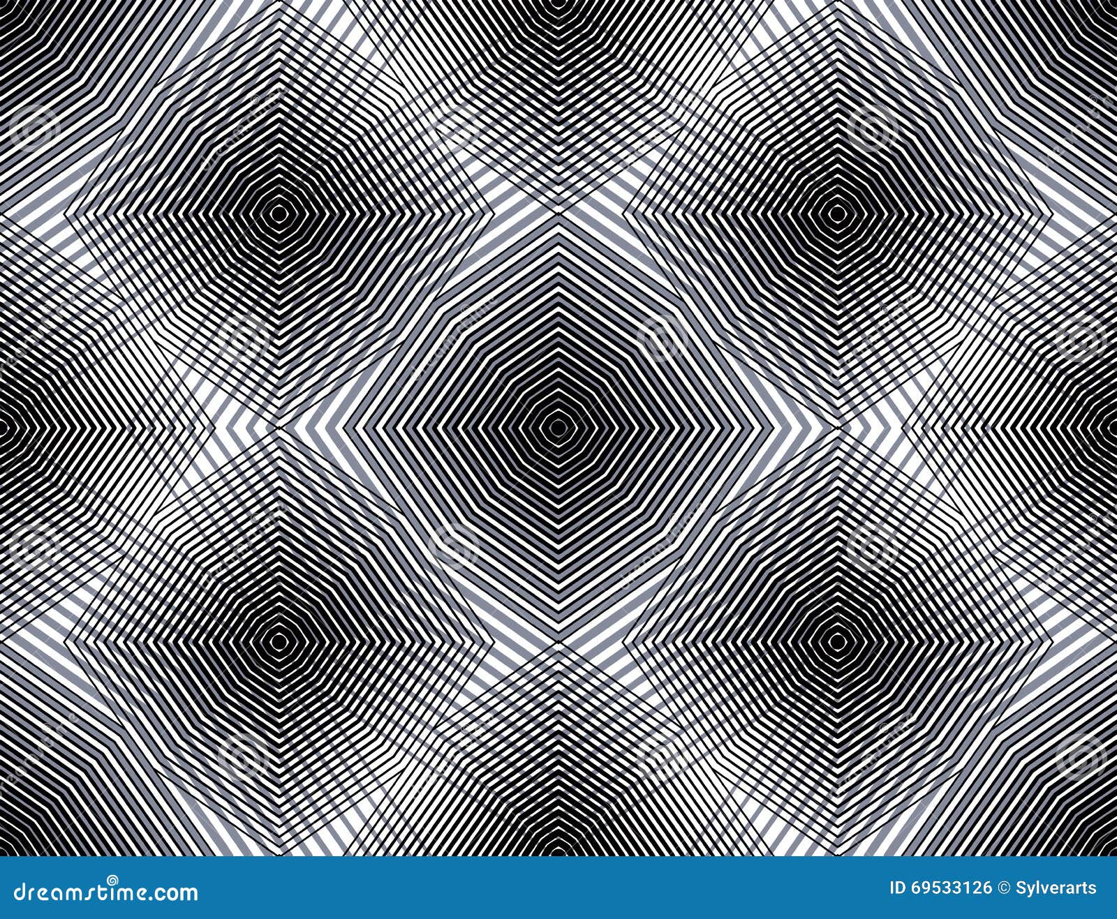 Continuous Vector Pattern with Graphic Lines, Decorative Abstract ...
