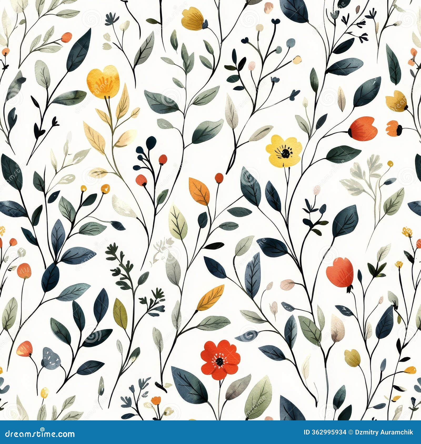 A Continuous Wallpaper Pattern Showcasing Flowers and Attractive ...