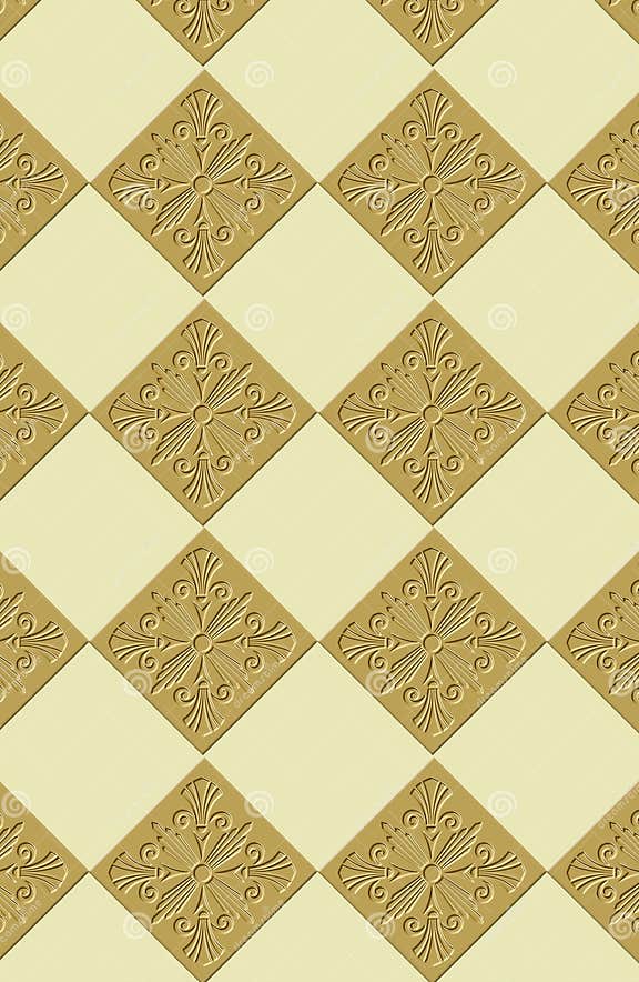 Continuous wallpaper tiles stock illustration. Illustration of mask ...