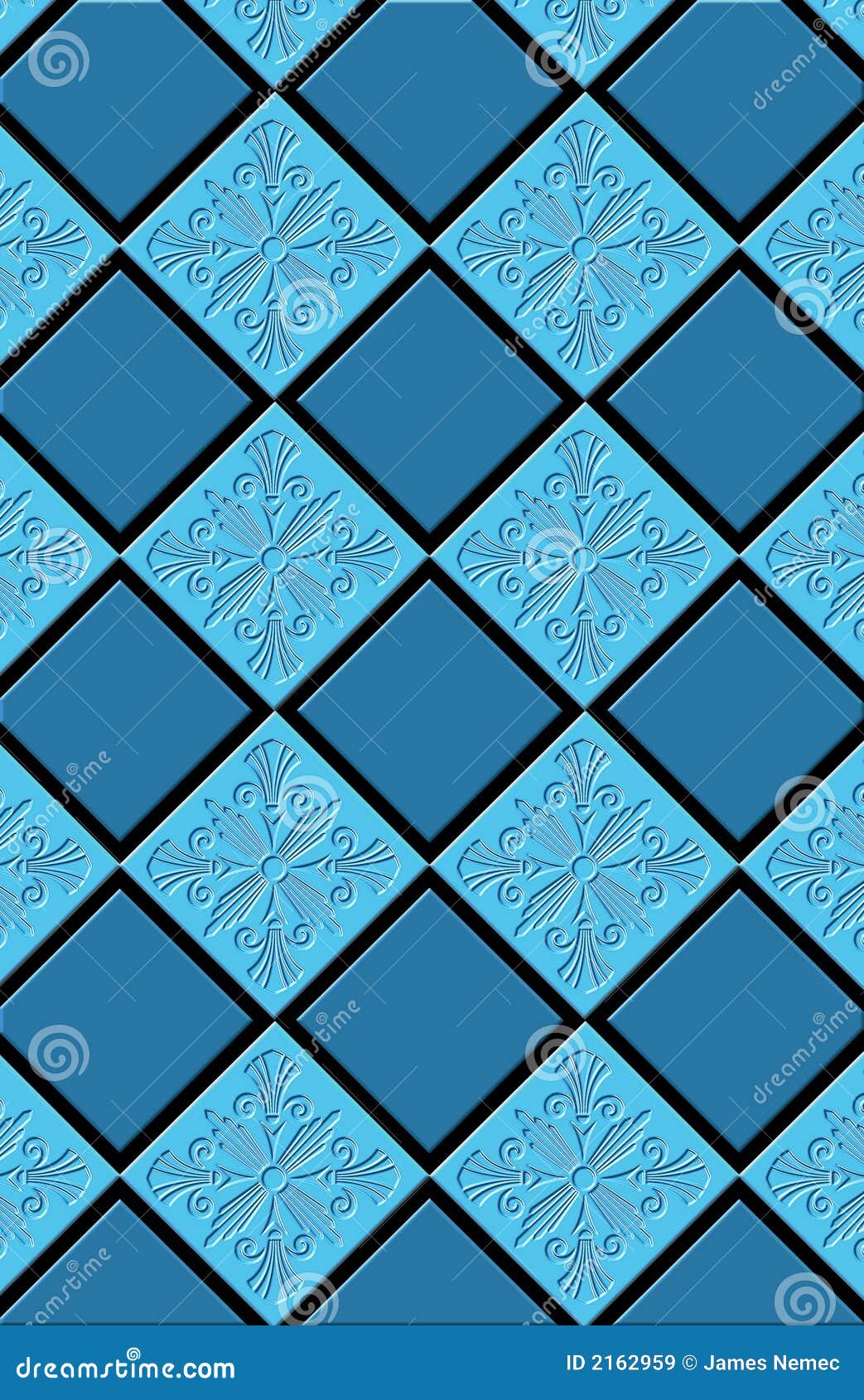 Continuous wallpaper tiles stock illustration. Illustration of ornament ...