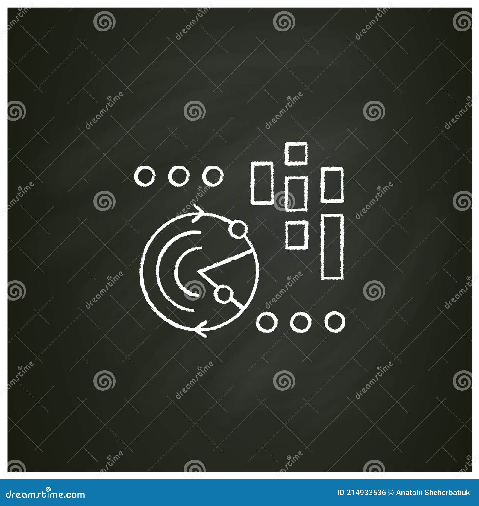 Continuously Data Update Chalk Icon Stock Vector - Illustration of ...