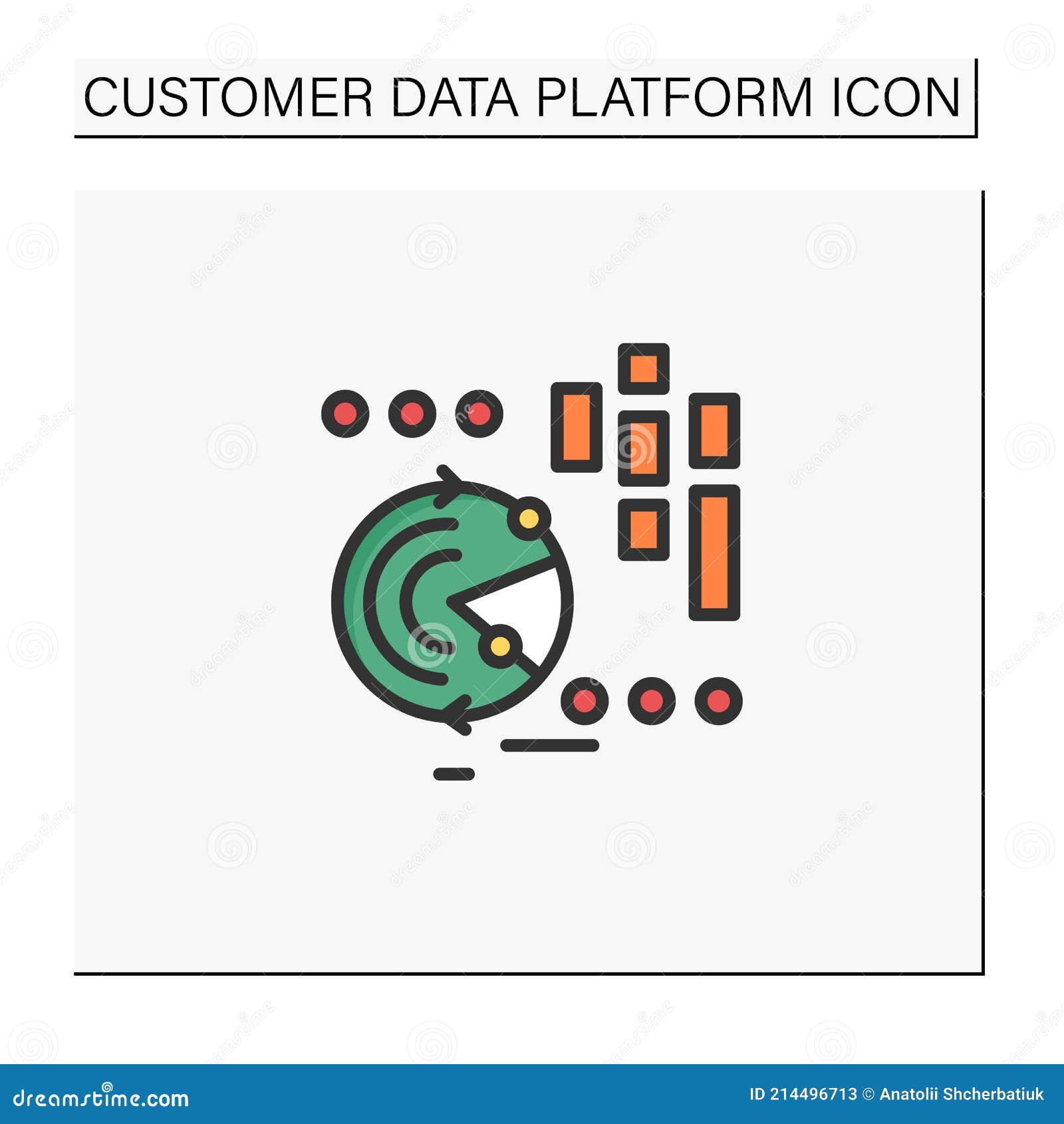 Continuously Data Update Color Icon Stock Vector - Illustration of ...
