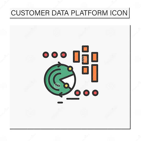 Continuously Data Update Color Icon Stock Vector - Illustration of ...