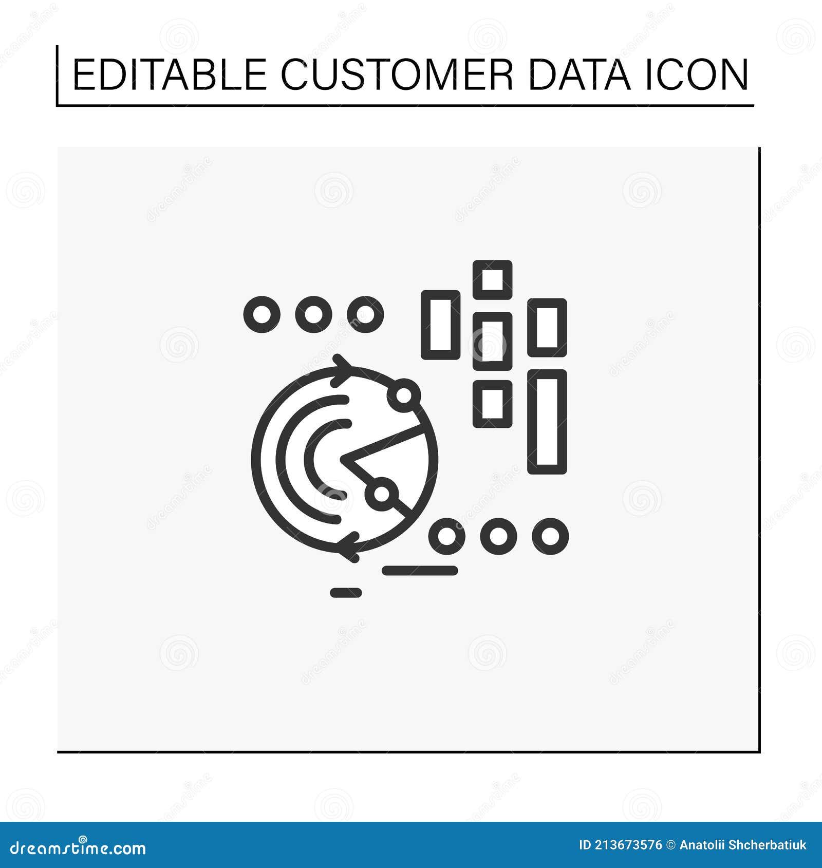 Continuously Data Update Line Icon Stock Vector - Illustration of ...