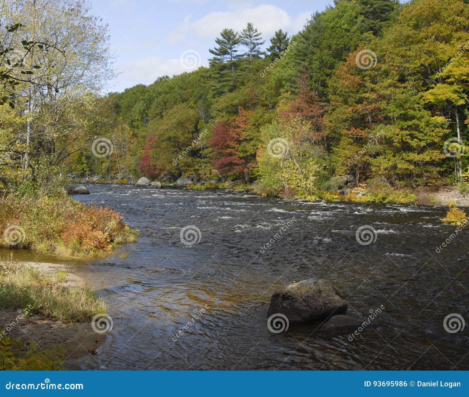 Contoocook River eddy stock photo. Image of whitewater - 93695986