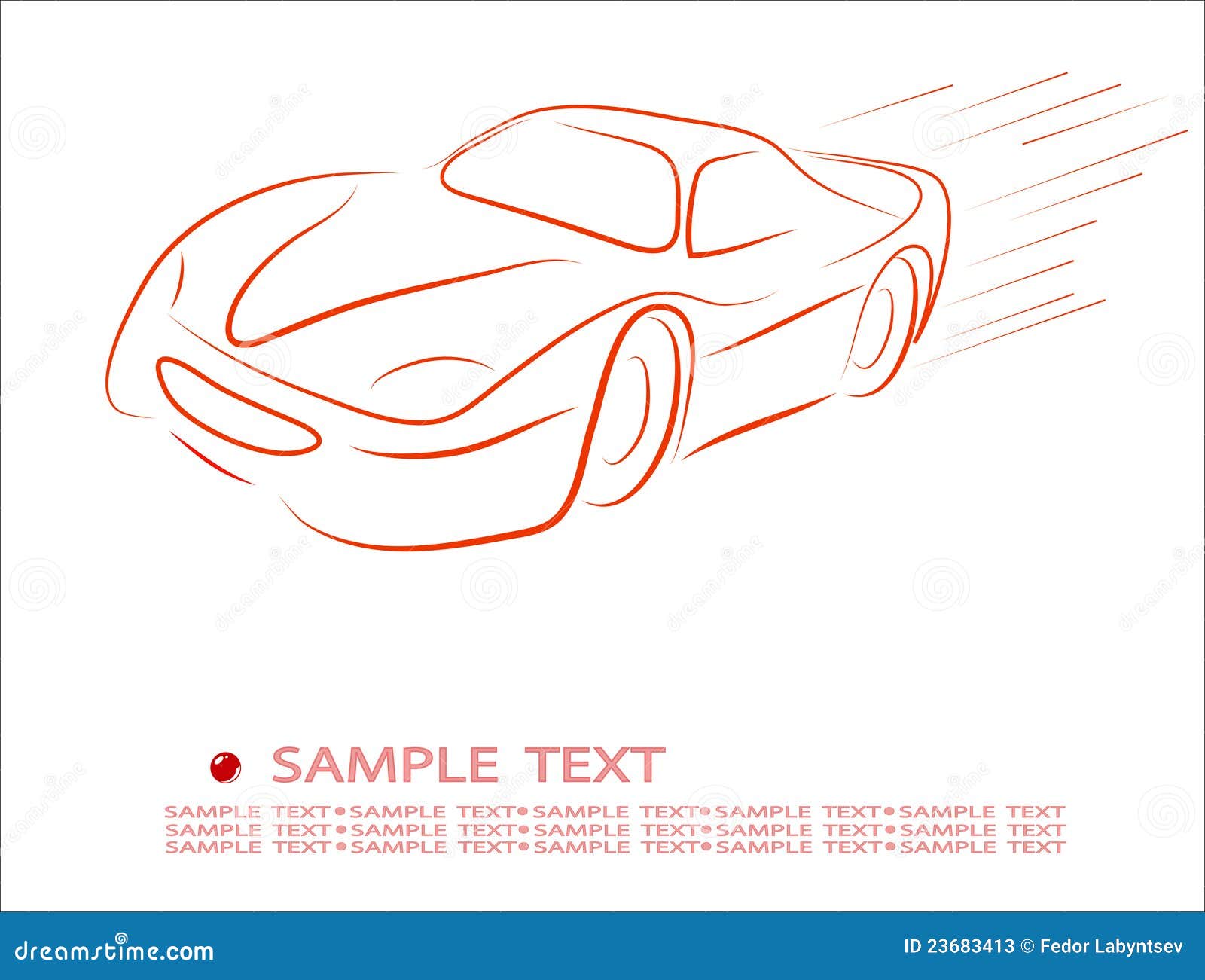 Contorno Abstracto Del Coche Ilustración del Vector - Ilustración de ...