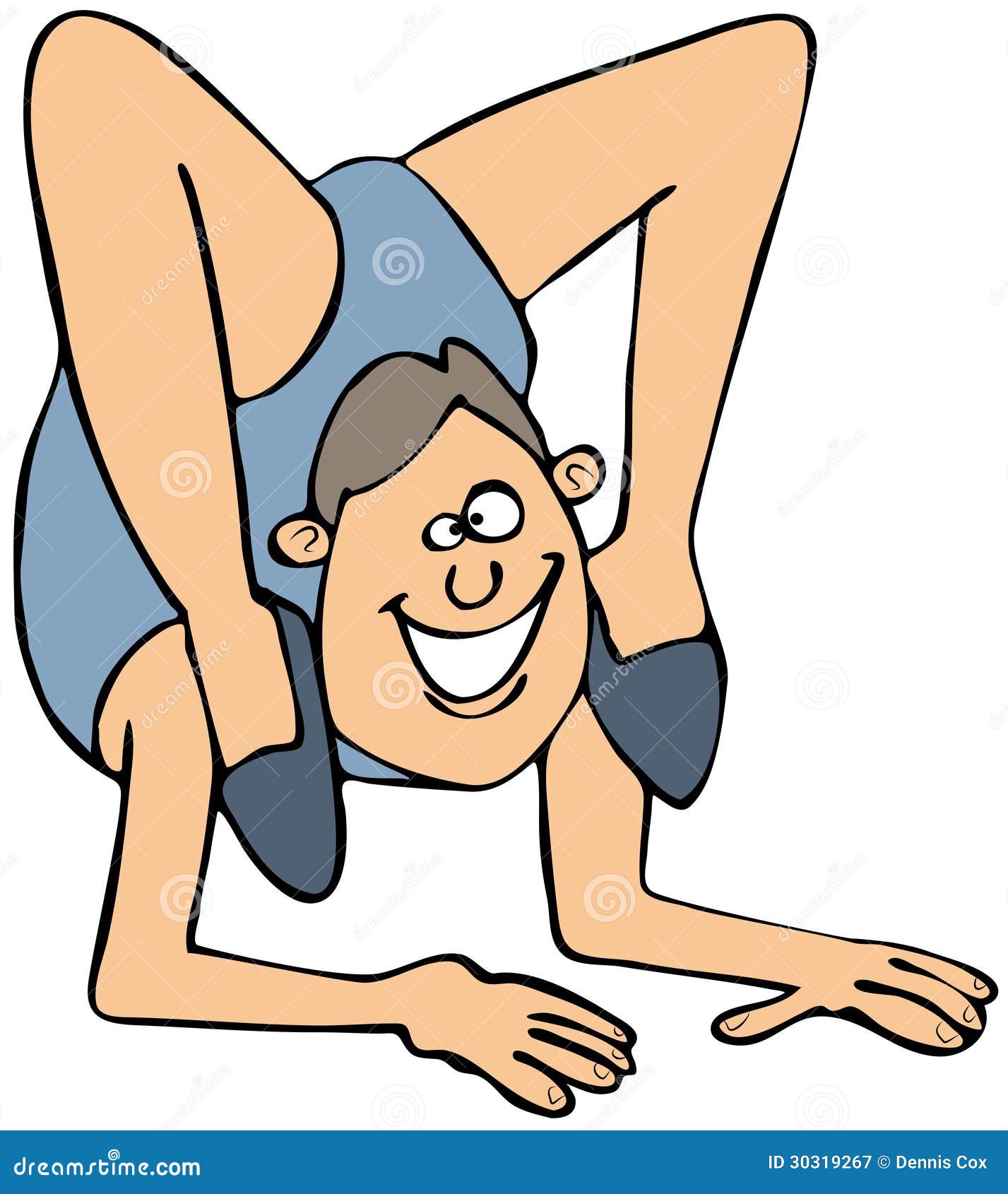 Contorsionista stock de ilustración. Ilustración de acto - 30319267