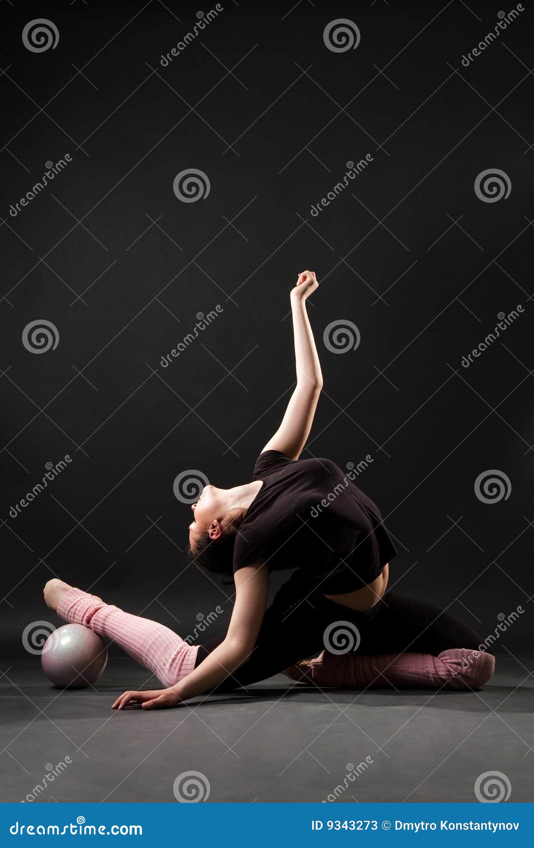 Contortionist Flexible Circus Performer Acrobat Dancer In Green Costume ...