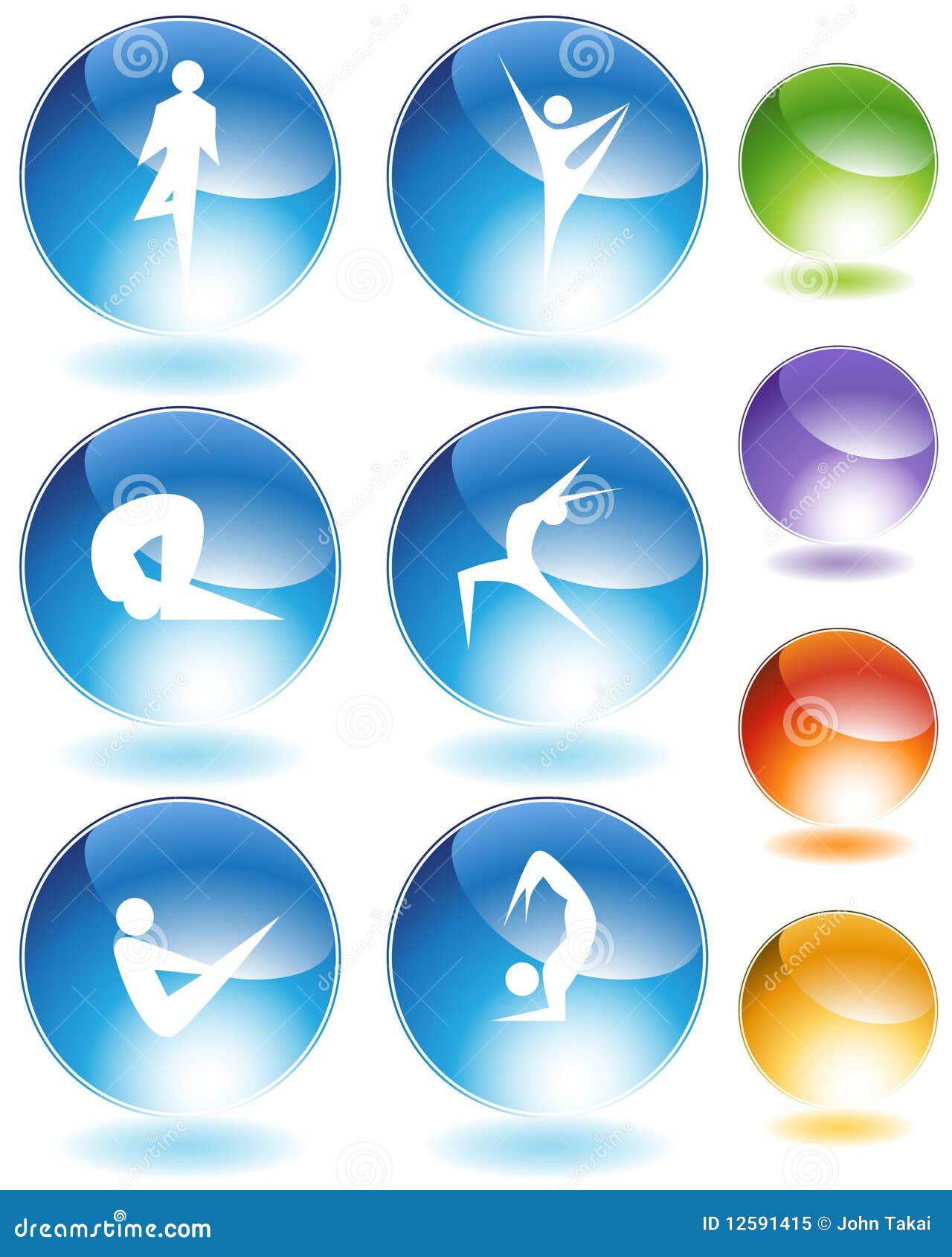 Contortionist Set Cartoon Vector | CartoonDealer.com #12624067