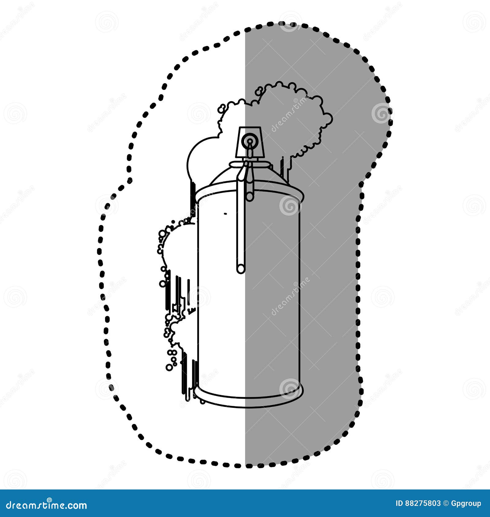 Contour Can Aerosol Sprays Icon Stock Illustration - Illustration of ...