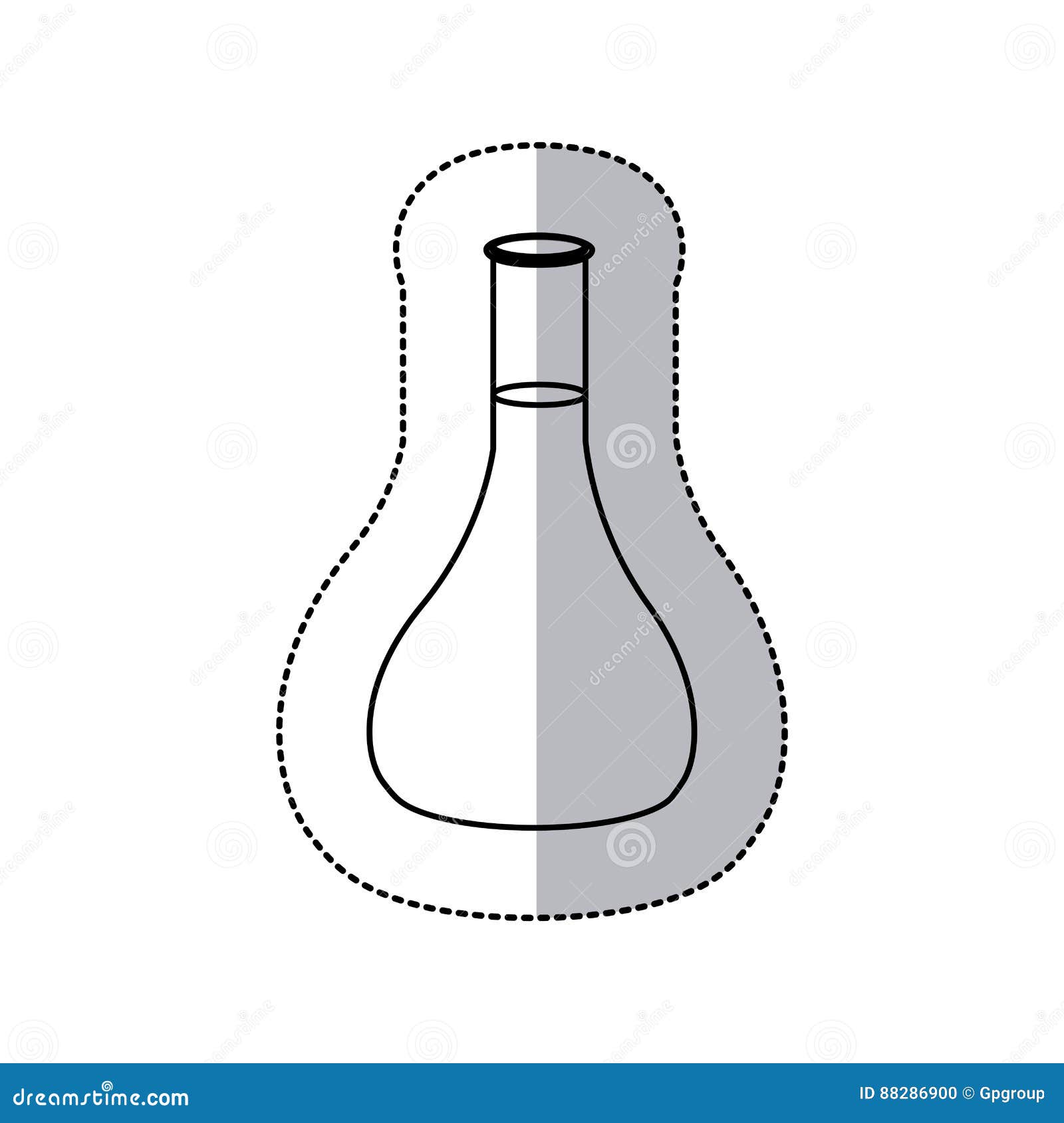 Contour Clinical Analysis Icon Stock Illustration - Illustration of ...