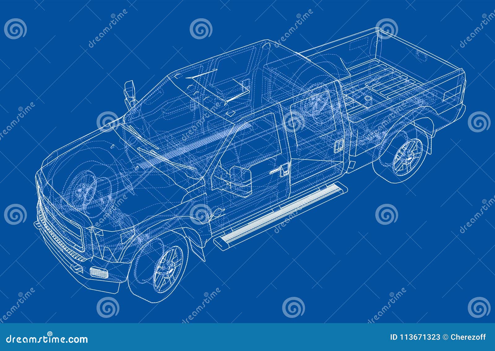 Contour De Dessin De SUV De Voiture Illustration Stock - Illustration ...