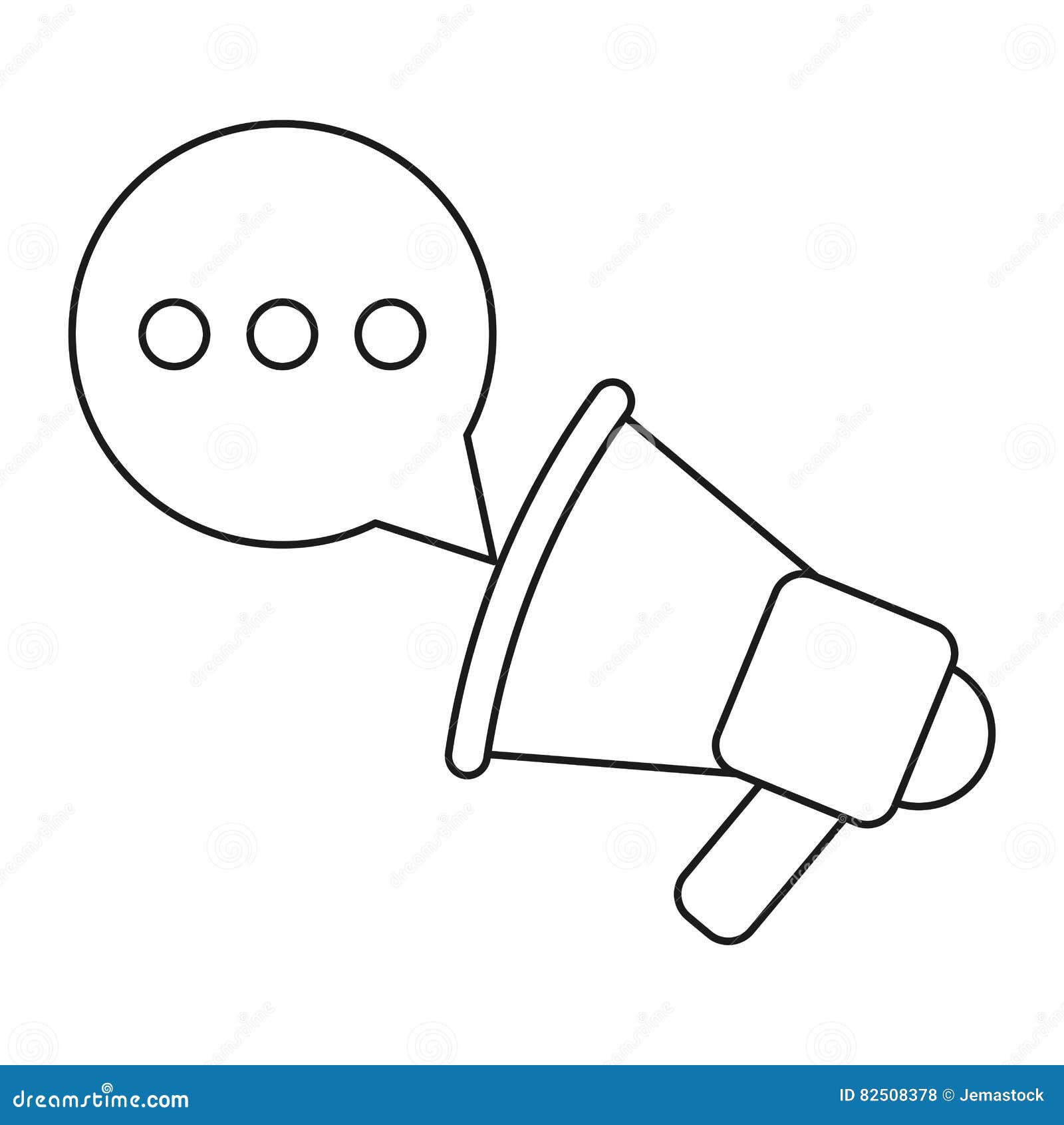 Contour De La Parole De Bulle De Communication De Conversation D ...