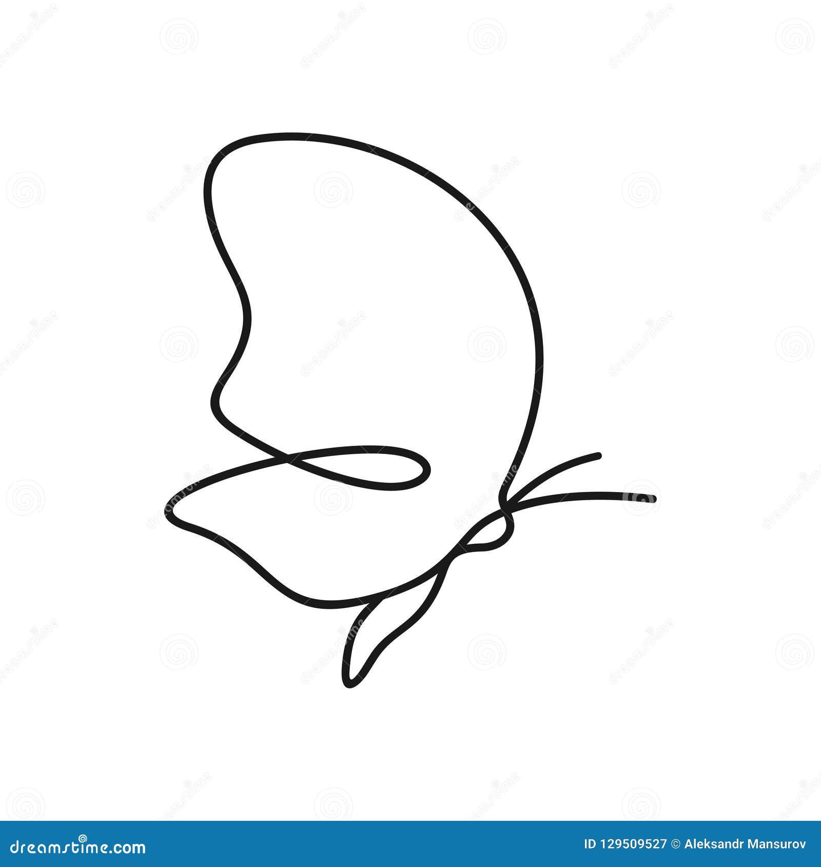 CONTOUR DE PAPILLON illustration stock. Illustration du image - 129509527