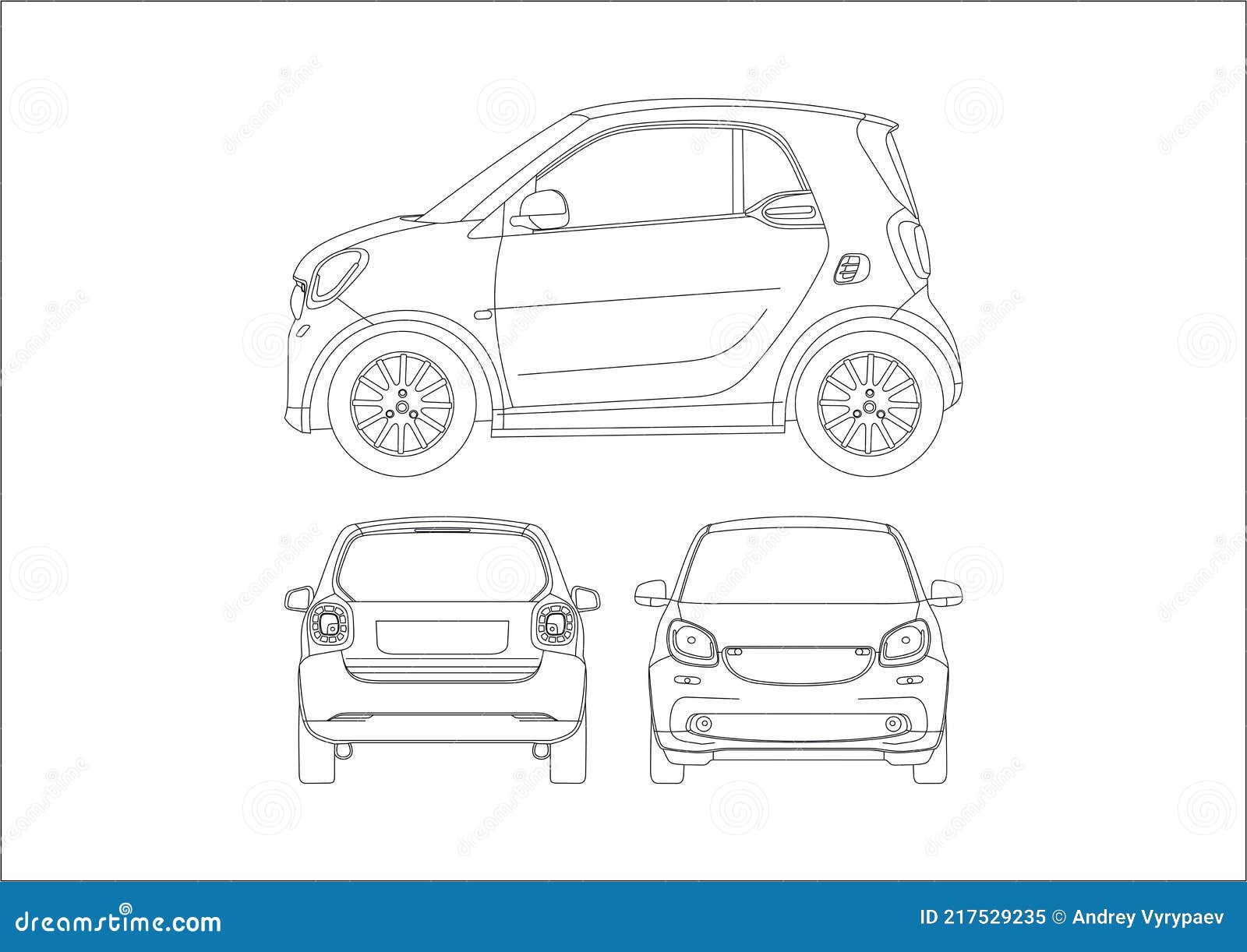 Orthographic Drawing Of A Car