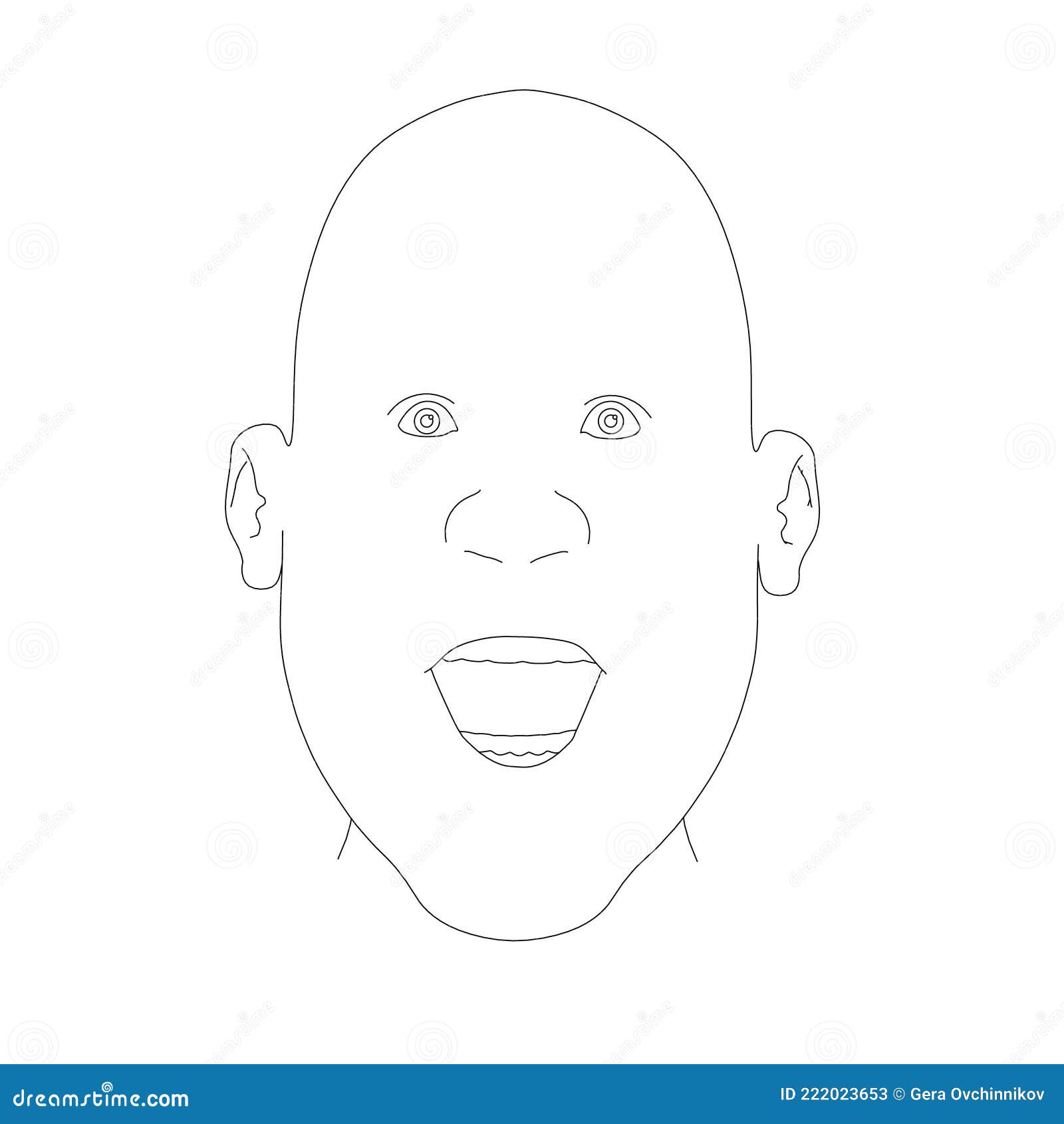 The Contour Of The Face And Hair Of An Abstract Watercolor Scrolls ...