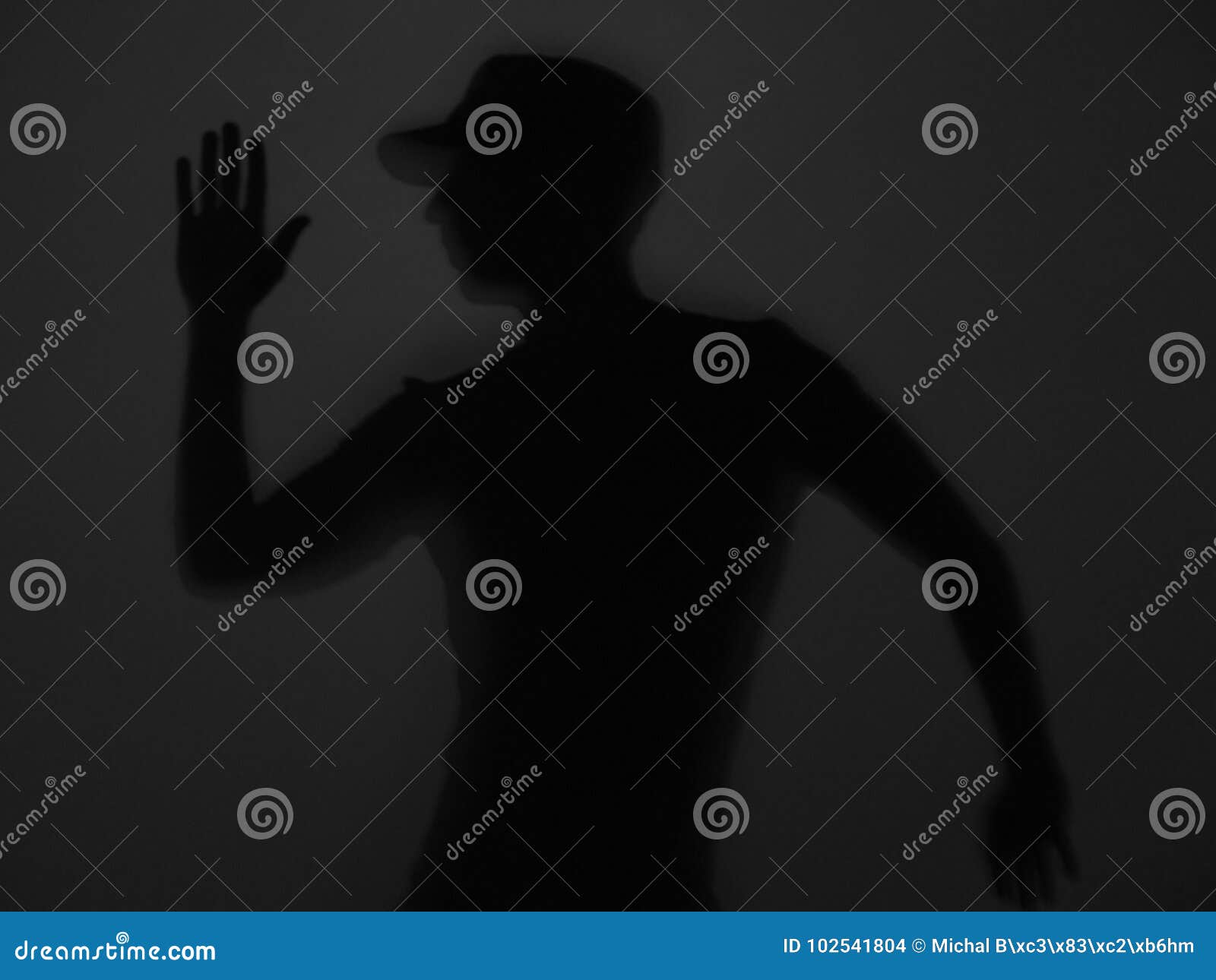 Shadow Silhouette of a Man 2 Stock Photo - Image of culprit, safety ...