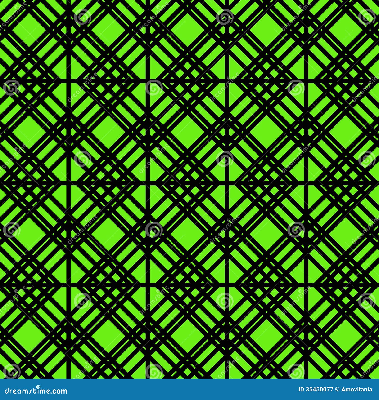 Contour Geometric Pattern on Green Background Stock Illustration ...