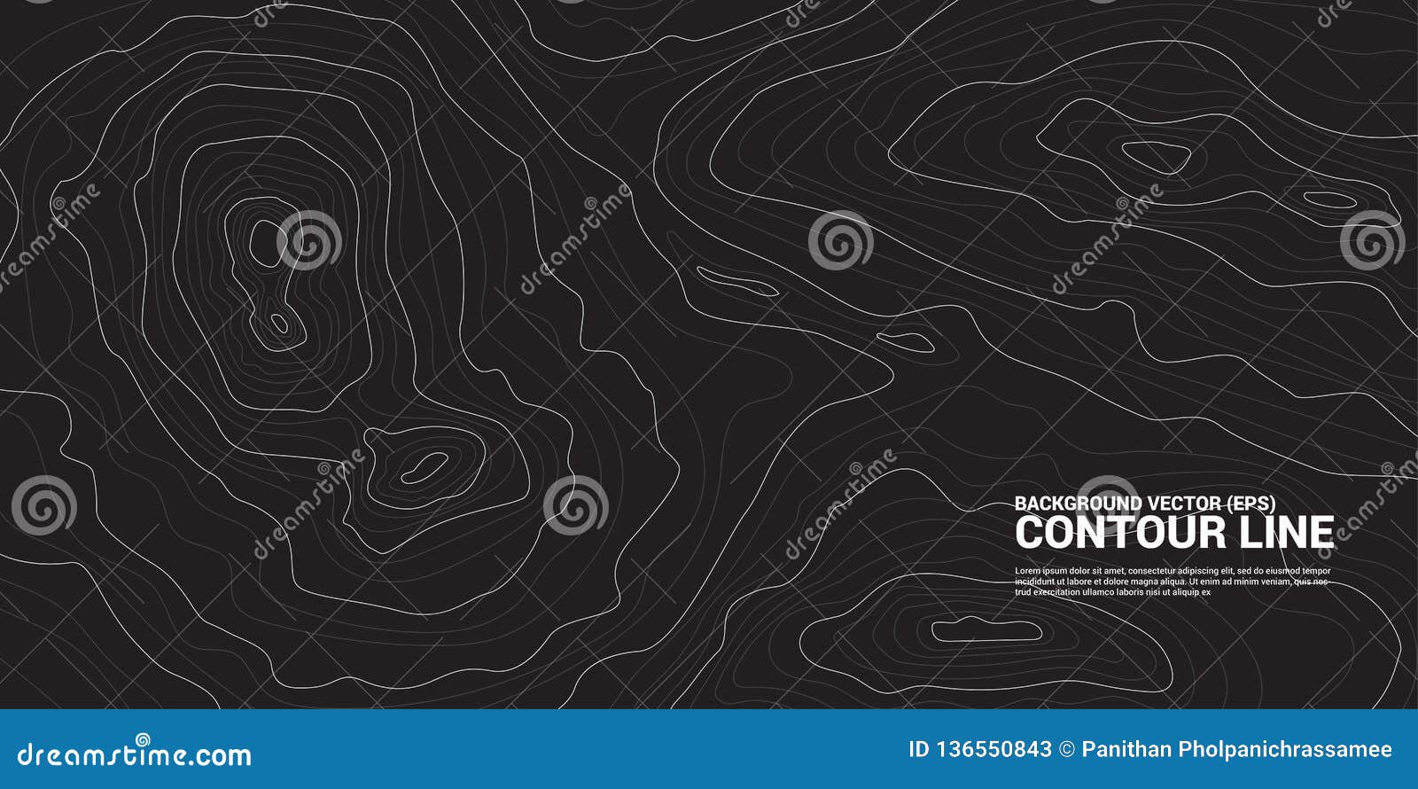 Contour Line Background Graphic. Stock Illustration - Illustration of ...