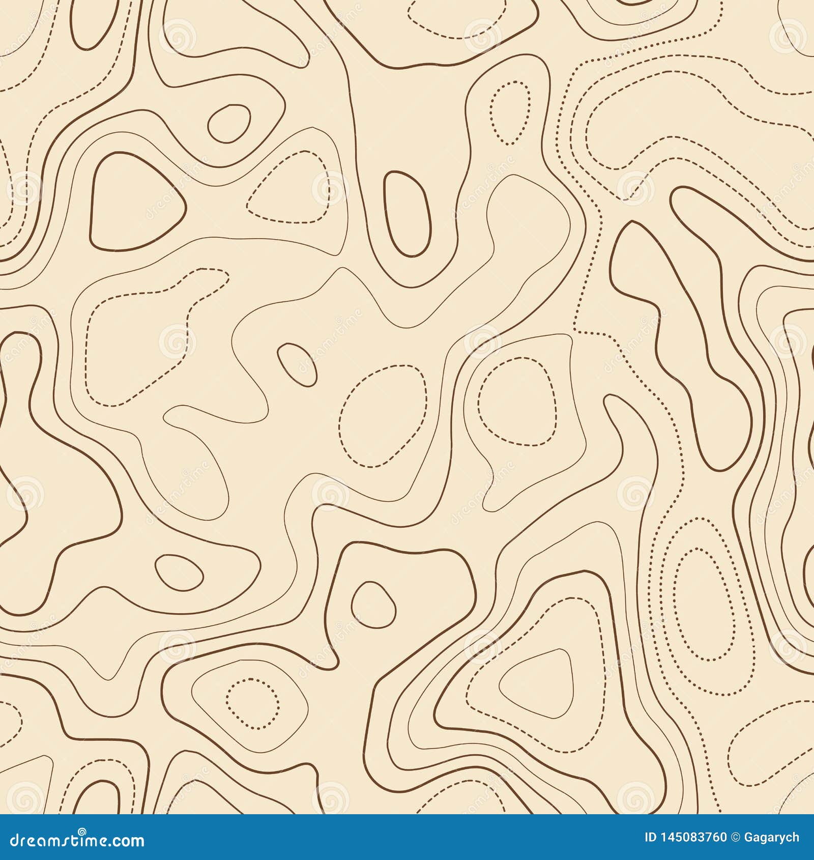 Contour lines. stock vector. Illustration of area, outline - 145083760