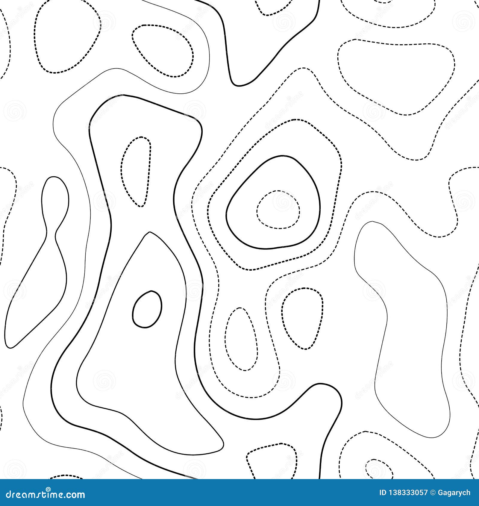 Contour lines. stock vector. Illustration of geographic - 138333057