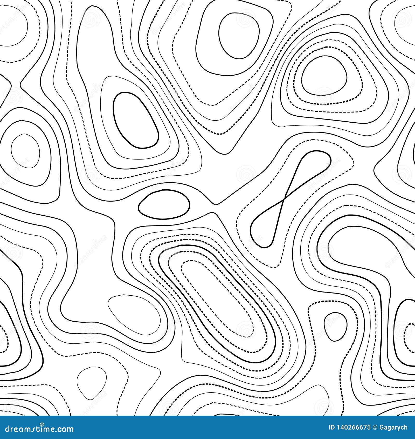 Contour lines. stock vector. Illustration of hiking - 140266675